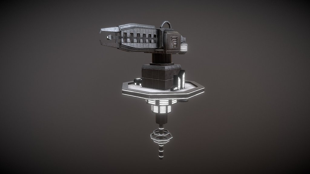 Turret Proton Cannon - 3D model by JonasDurao [2c5f73a] - Sketchfab
