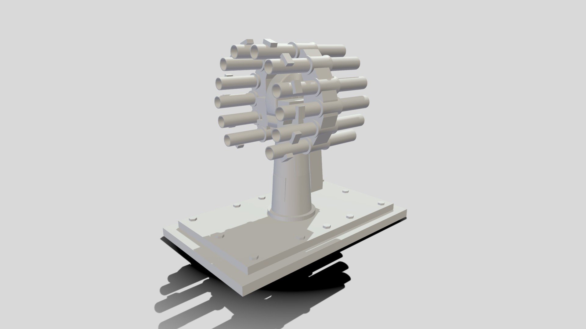 RBU Anti-submarine Rocket Launcher - Download Free 3D model by Art ...