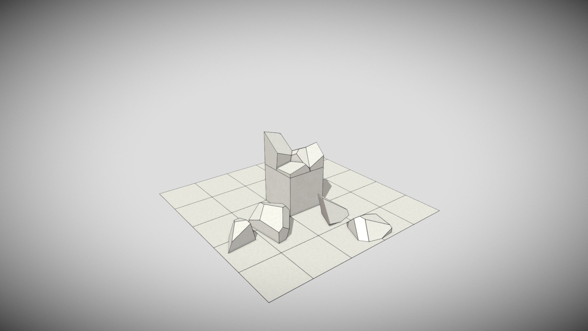 Paper fracture - 3D model by Arc4g [2c60e82] - Sketchfab