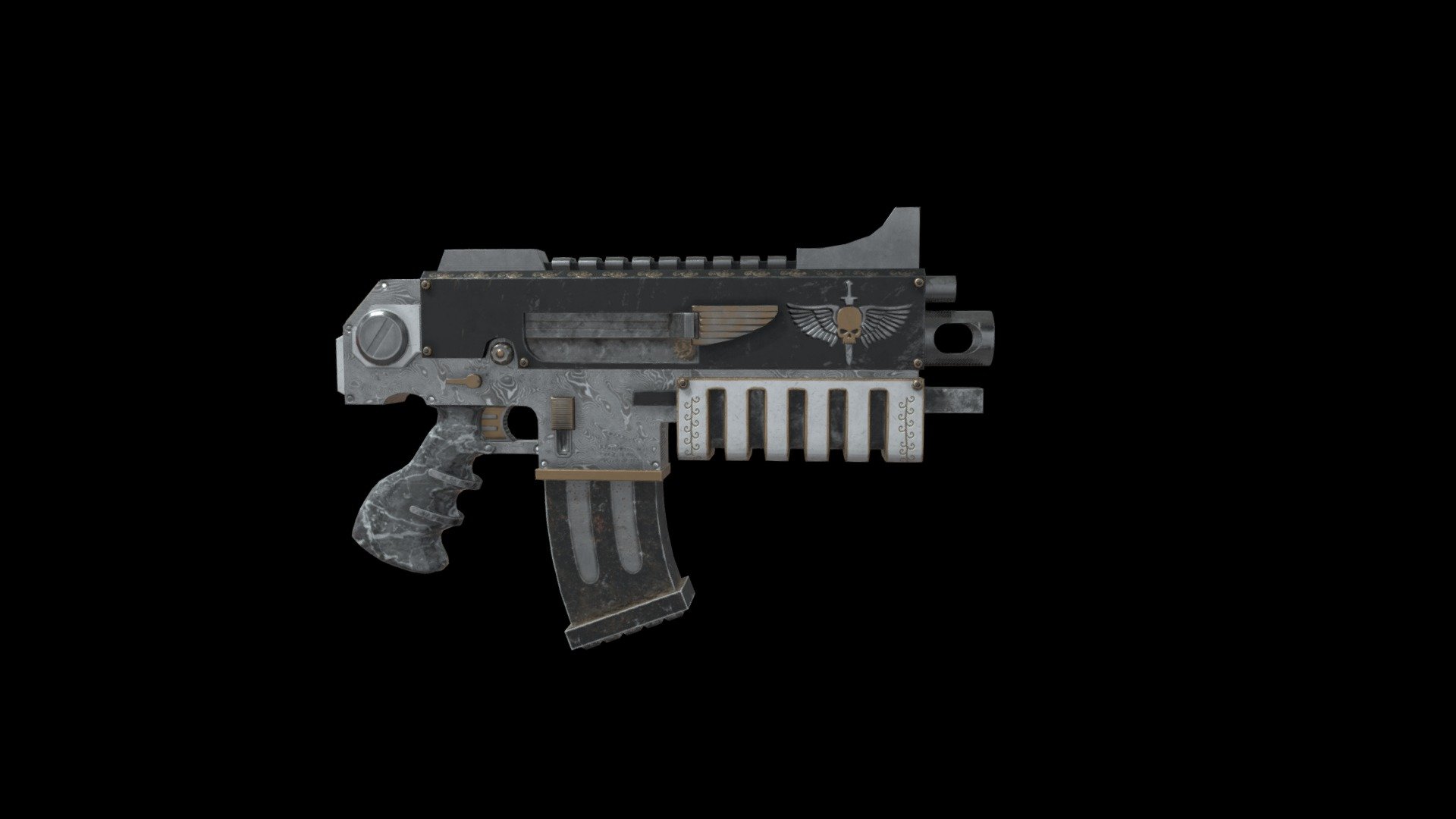 Ultramarines Bolter - 3D model by .Hyperion. [2c62160] - Sketchfab