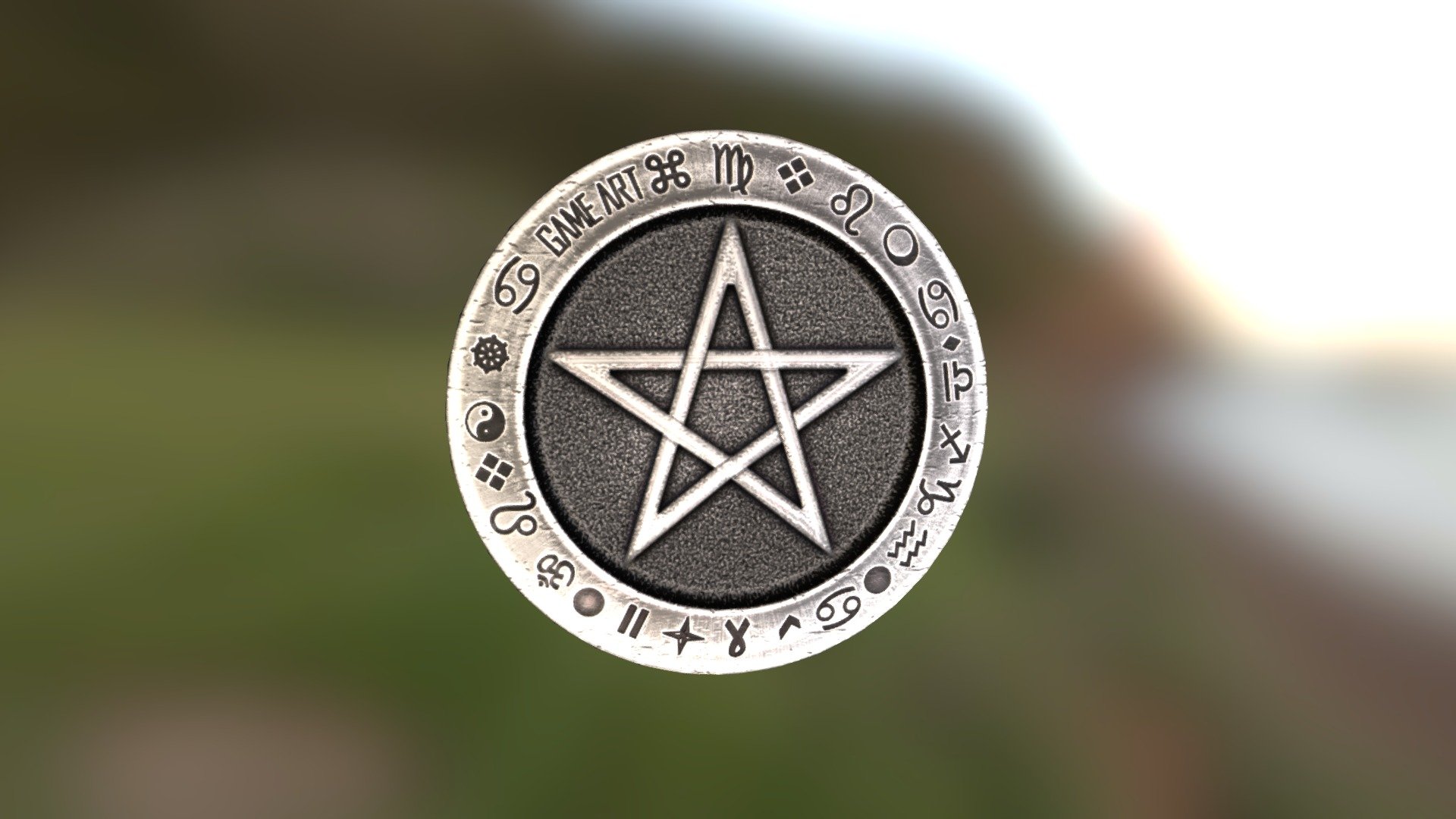 Rune Pentagram - 3D model by lccheng [2c62eae] - Sketchfab