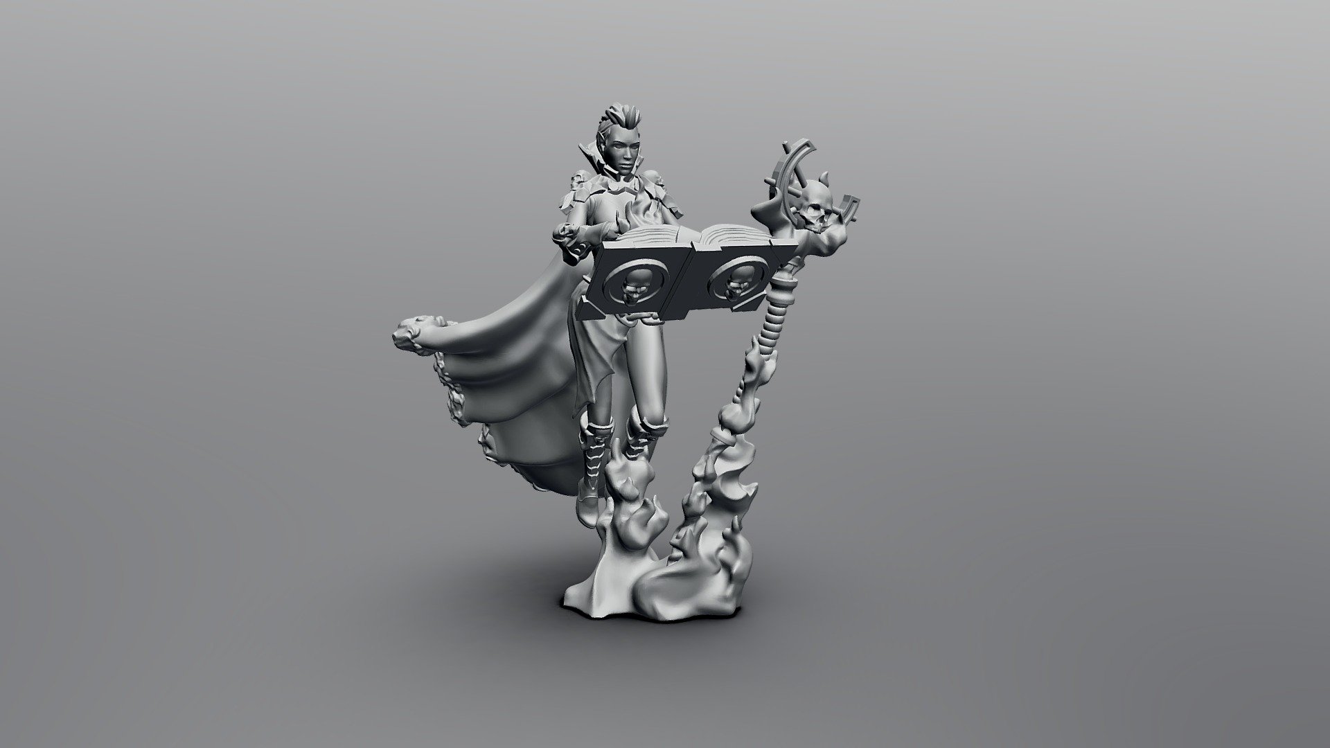 Necromancer Woman 3D Printable Download Free 3D Model By 