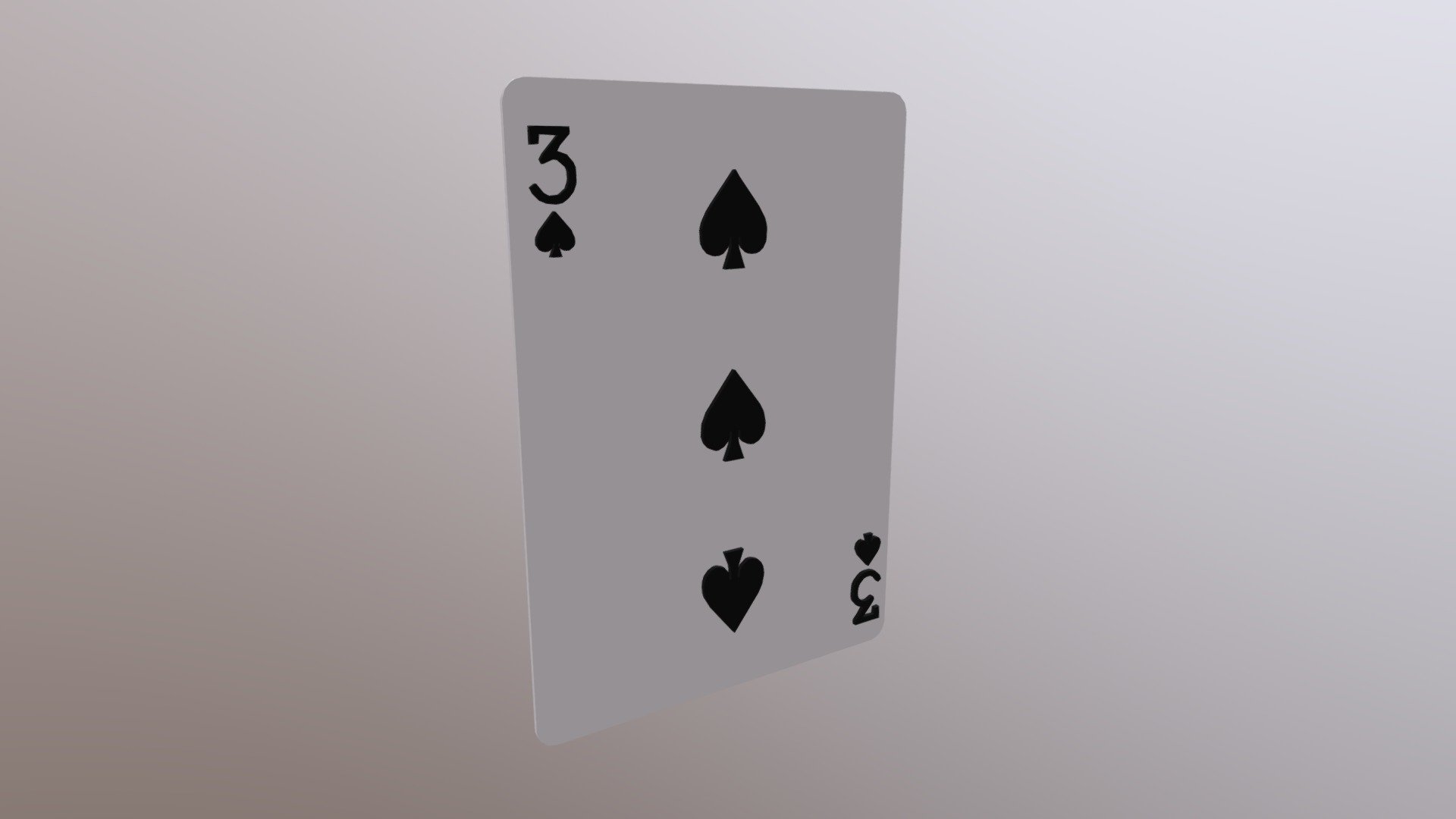 Three of Spades - 3D model by Fakush [2c6747f] - Sketchfab