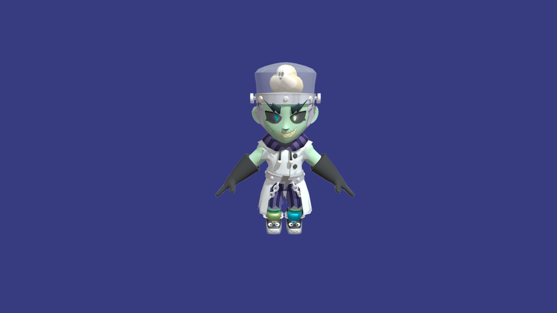 SKIN FANG ZOMBIE BRAWL STARS by Serlocus - 3D model by Serlocus ...