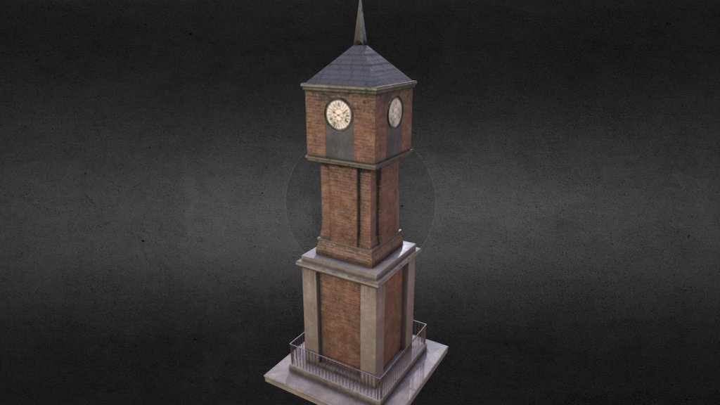 Clock Tower - 3D model by Bonnier Vincent (@bonniervincent) [2c687d7 ...