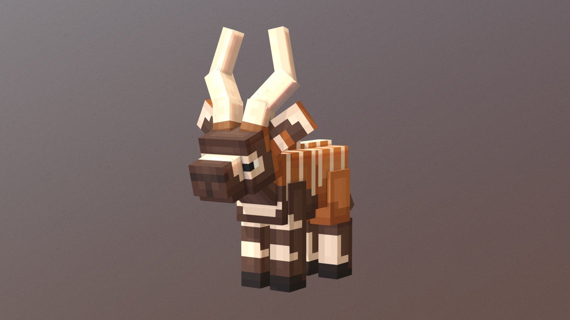 Bongo (Long-Horned) - Custom Minecraft Model - 3D model by jessdragon12 [2c68ab2] - Sketchfab