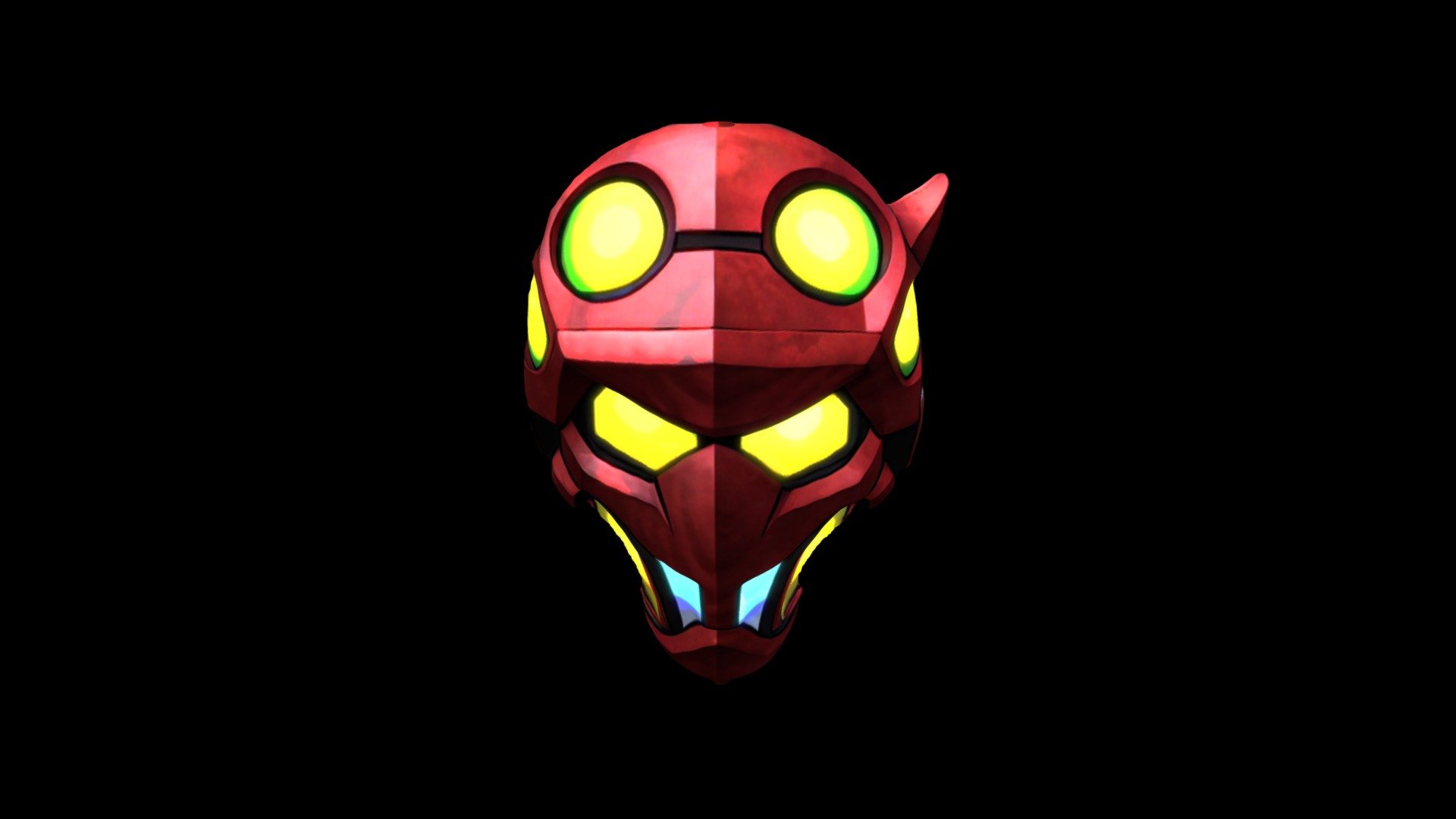 Helmet Mask Robot Cartoon 172 - Download Free 3D model by klrxyz ...