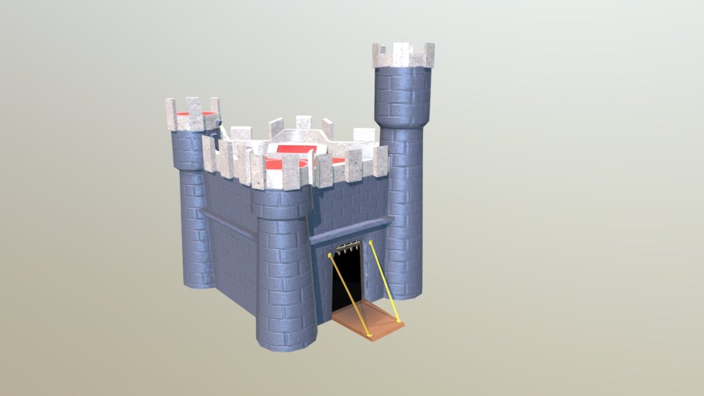 Castle Red/Cement Top - 3D model by c_irby_paint (@cirby2180) [2c6912a ...
