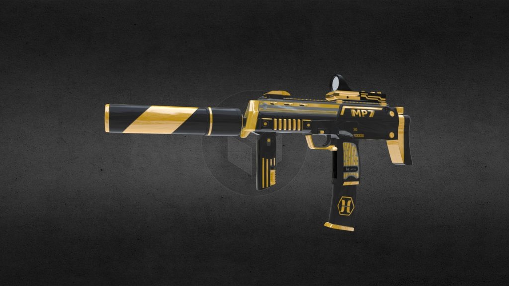 Mp7 Anniversary - 3D model by Secret_Agent (@parollpasse) [2c6abc4 ...