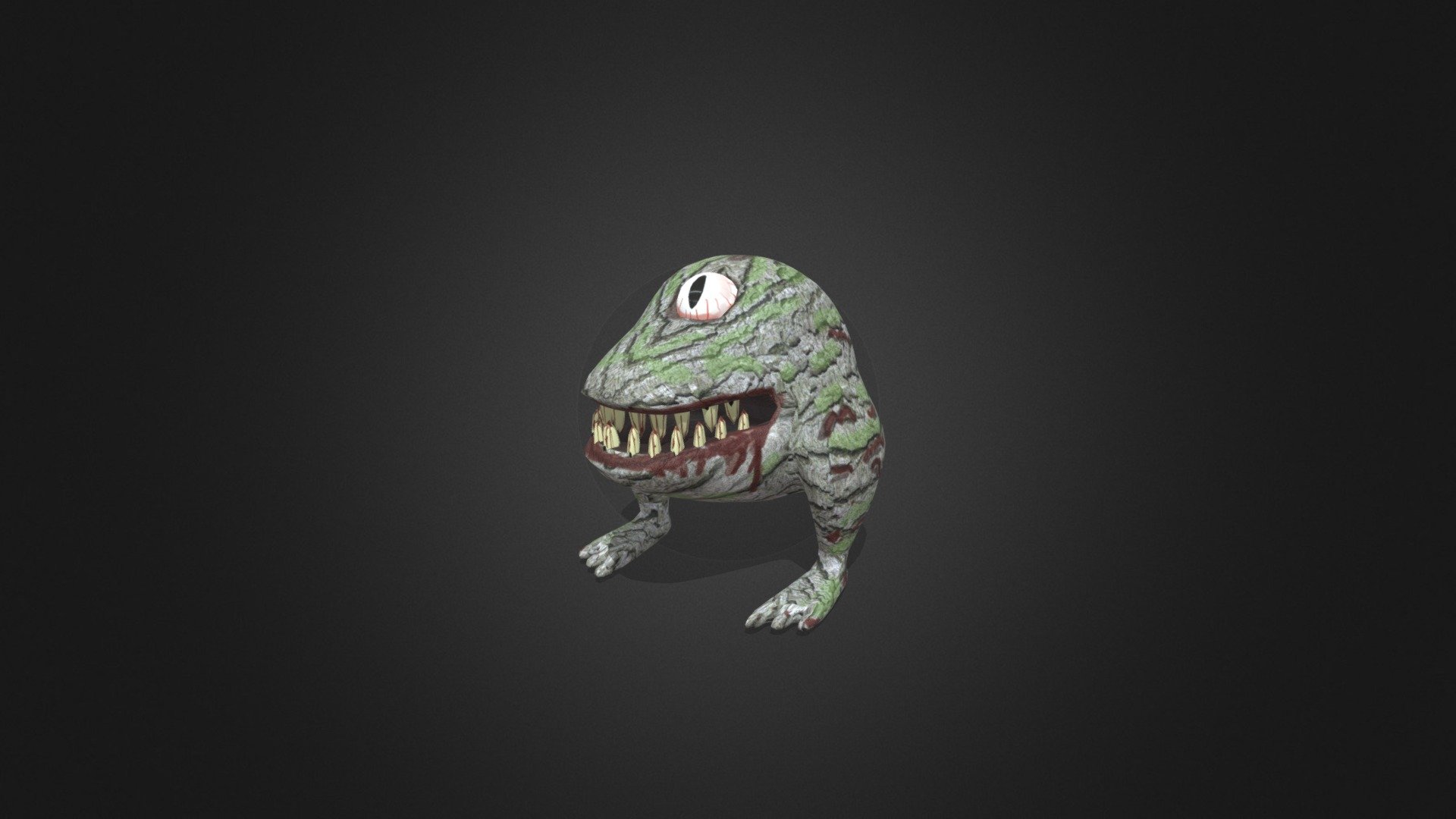 Simple monster for Videogame - Download Free 3D model by Josean_3dev ...