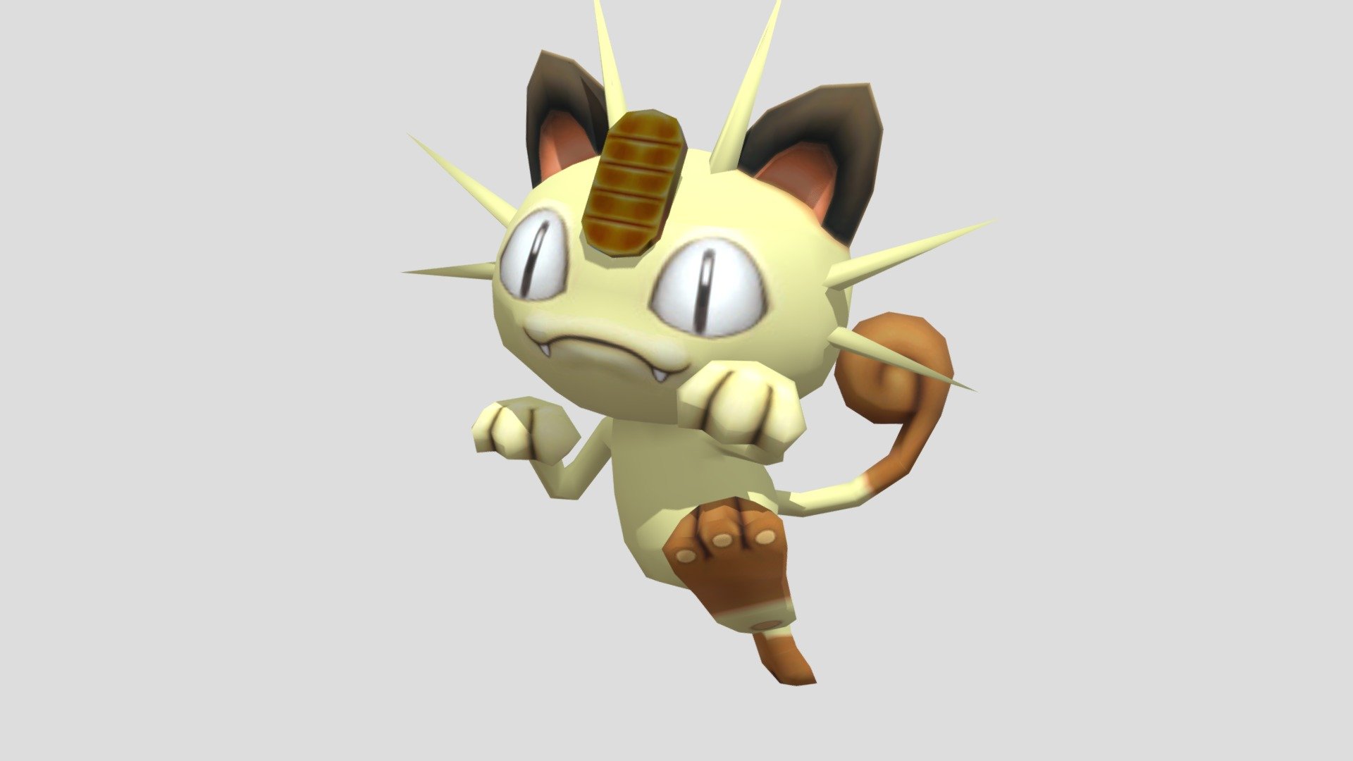 Meowth - 3D model by Wakko_Furret [2c6b4b5] - Sketchfab