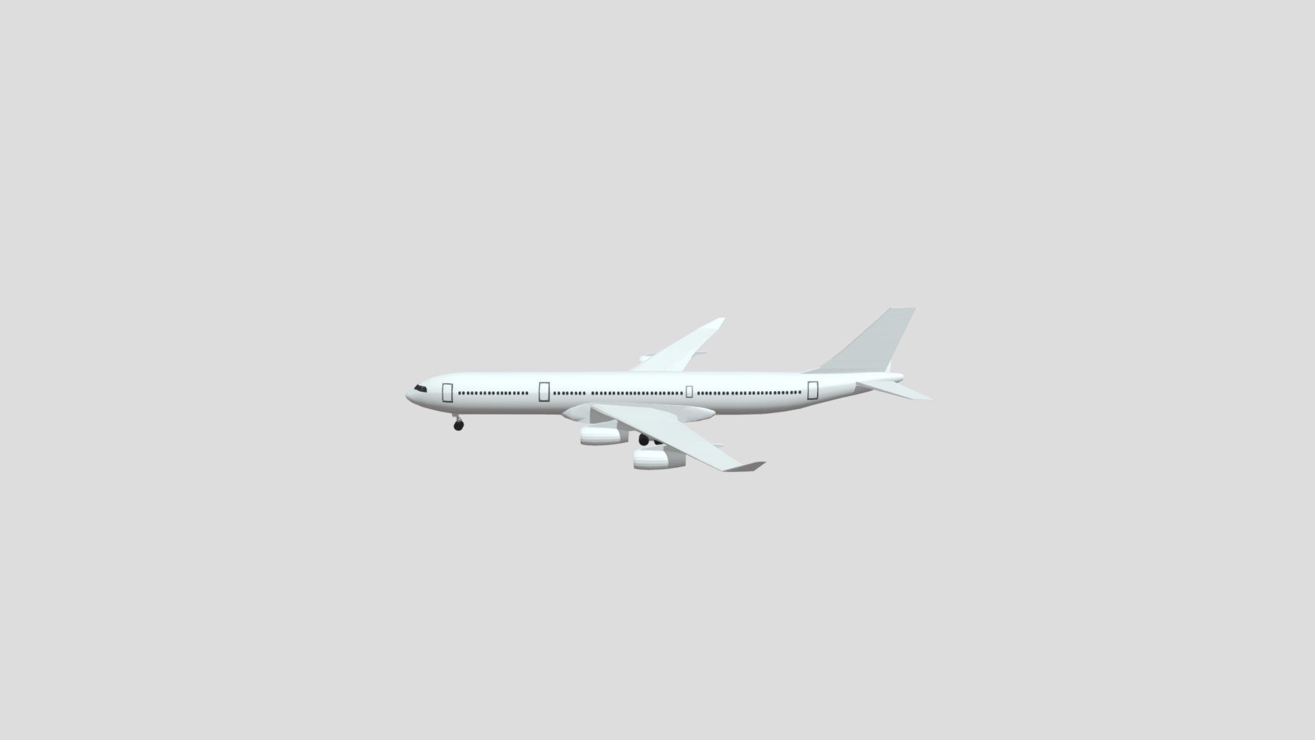 Airbus A340-300 - Download Free 3D model by CarlosCG31 [2c6bc47 ...