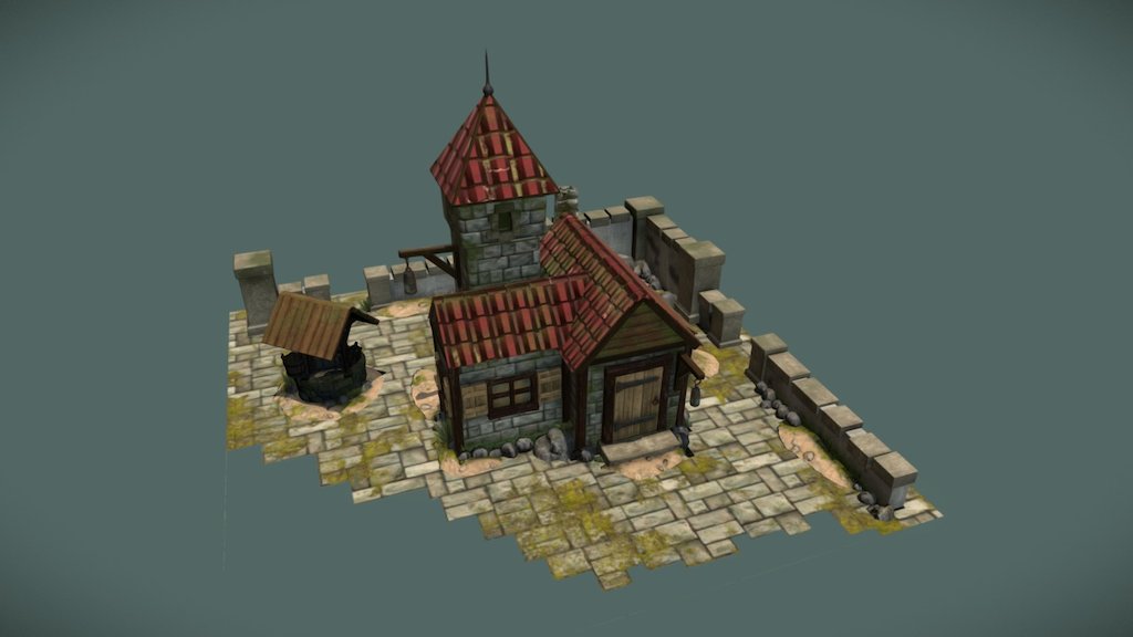 Town Diorama - 3D model by IkeMo (@inken.moran) [2c6c238] - Sketchfab