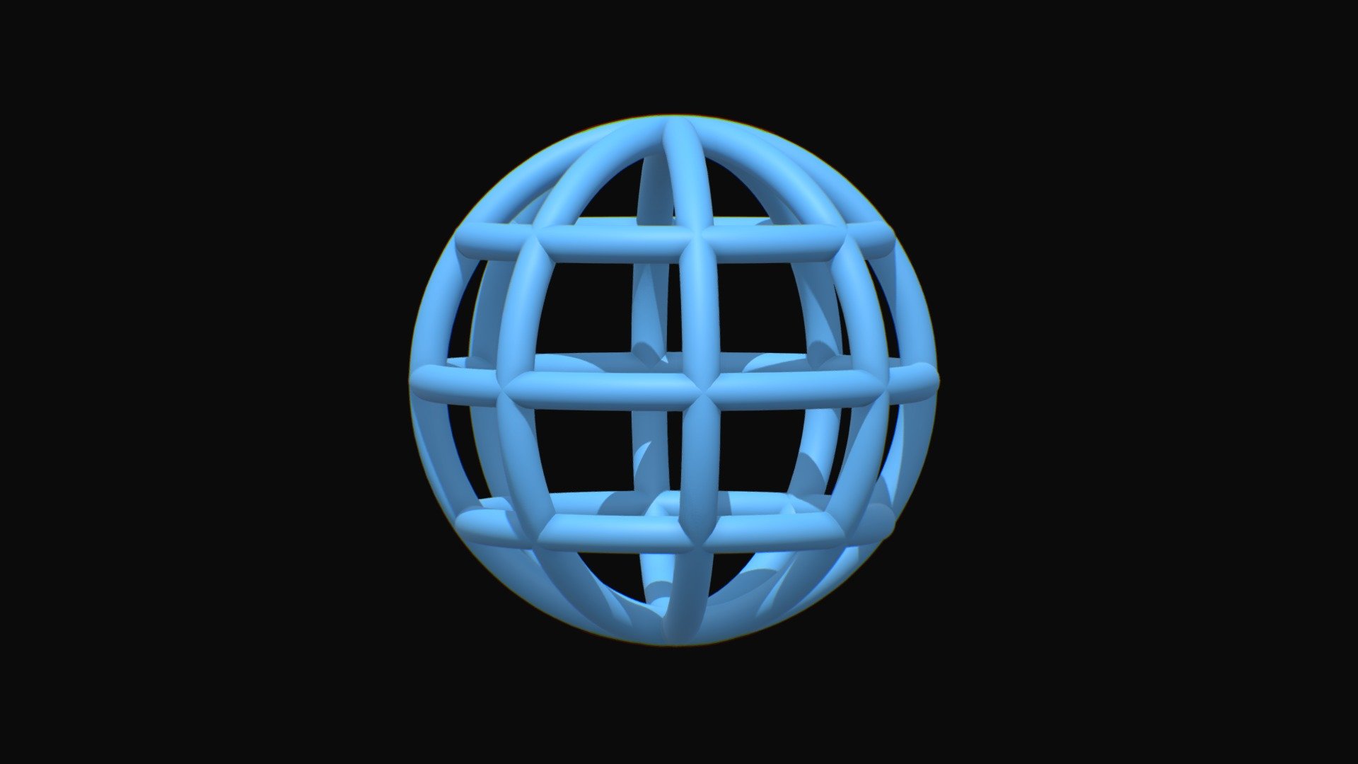 Globe with Meridians (3D Icon) - Download Free 3D model by Alexander ...