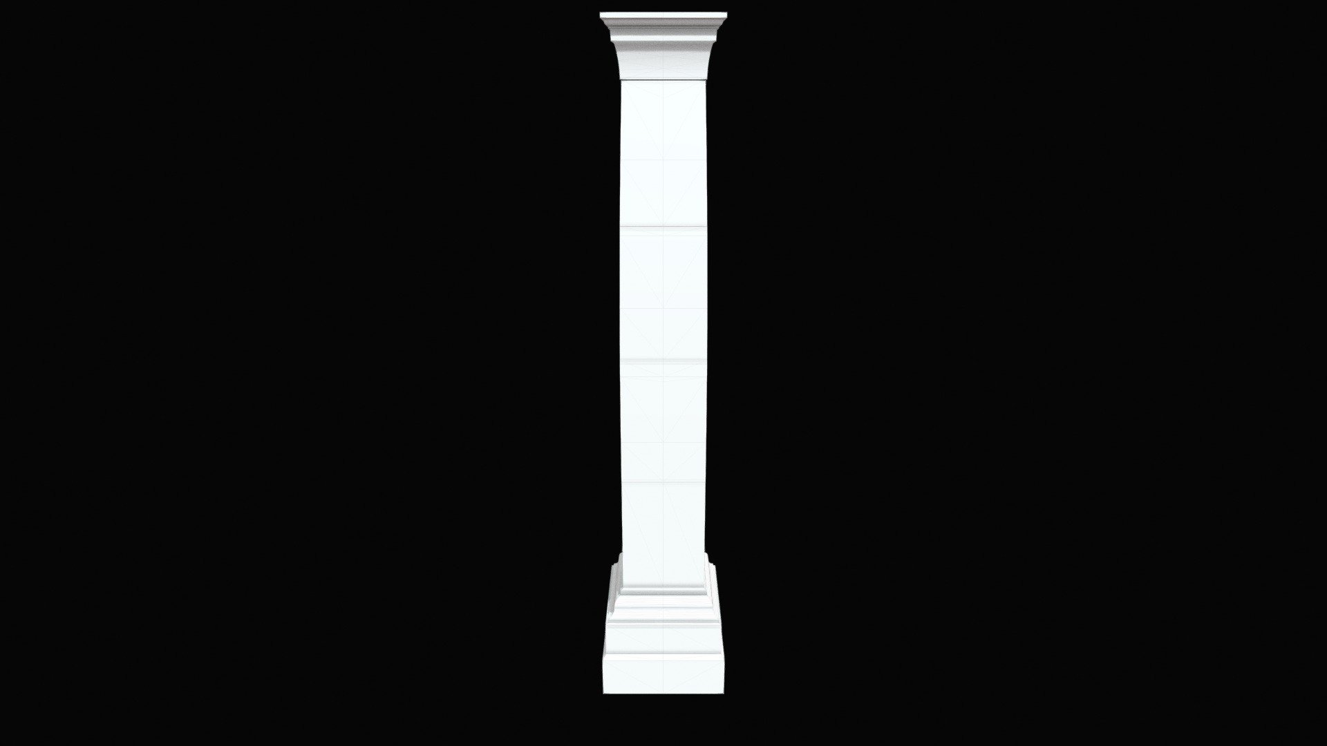 WITLEY PARK - SQUARE COLUMN - 3D model by HERES [2c71abe] - Sketchfab