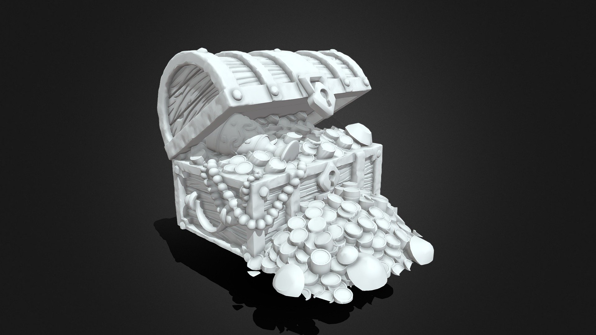 Treasure Chest 3d Print Model - 3D model by ꧁ঔৣ☠𝕱𝖔𝖗ʝ𝖆 𝙿𝖗𝖔𝖋𝖆𝖓𝖆☠ঔৣ ...