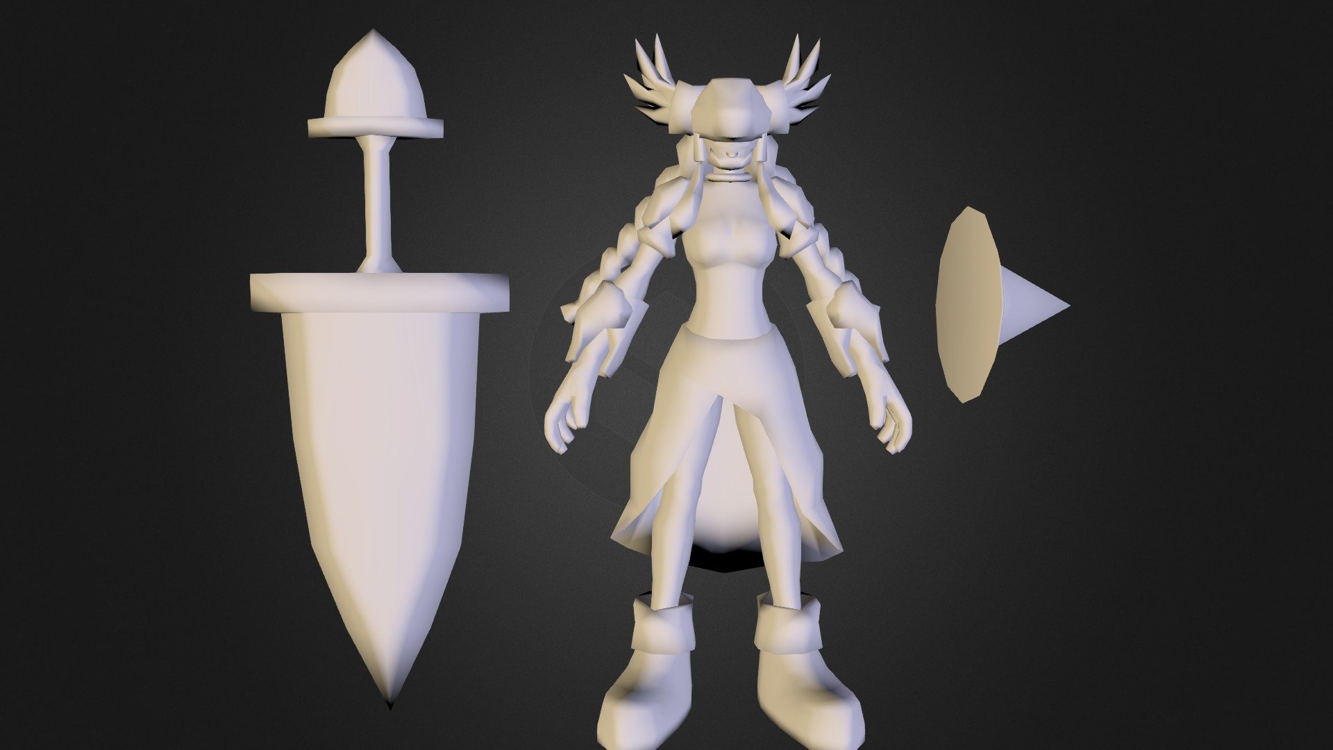 Minervamon - 3D model by MitchellMiles [2c74077] - Sketchfab