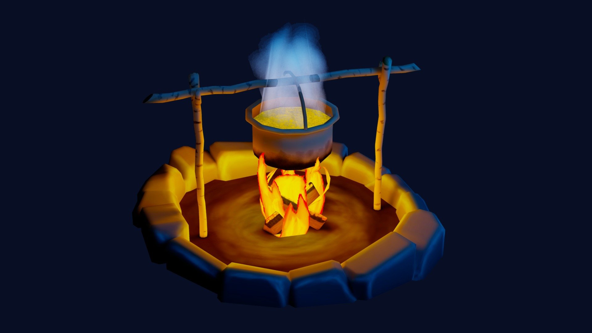 3December (09) Cooking - 3D model by 21some [2c74158] - Sketchfab
