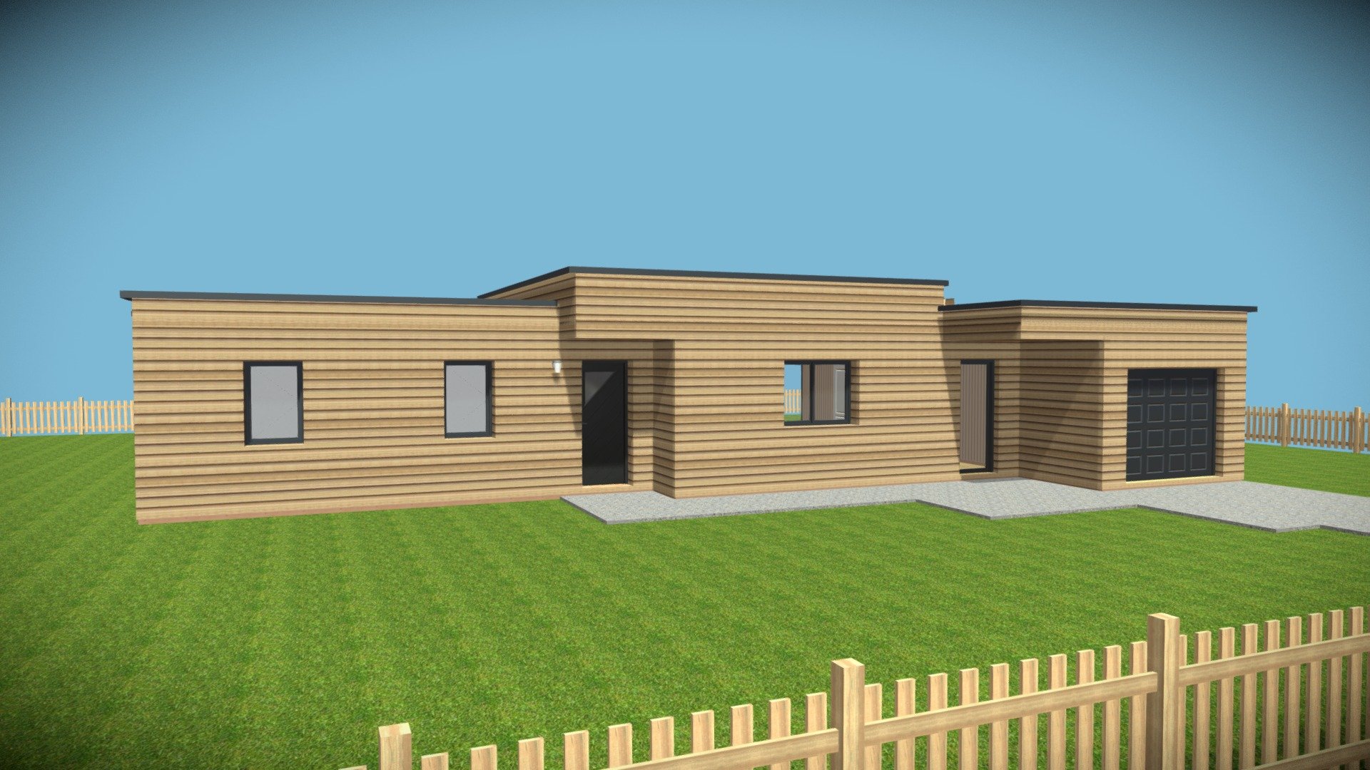 Maison Bois - HomesCube 05 - 18520 AVORD - 3D model by Homes Eco ...