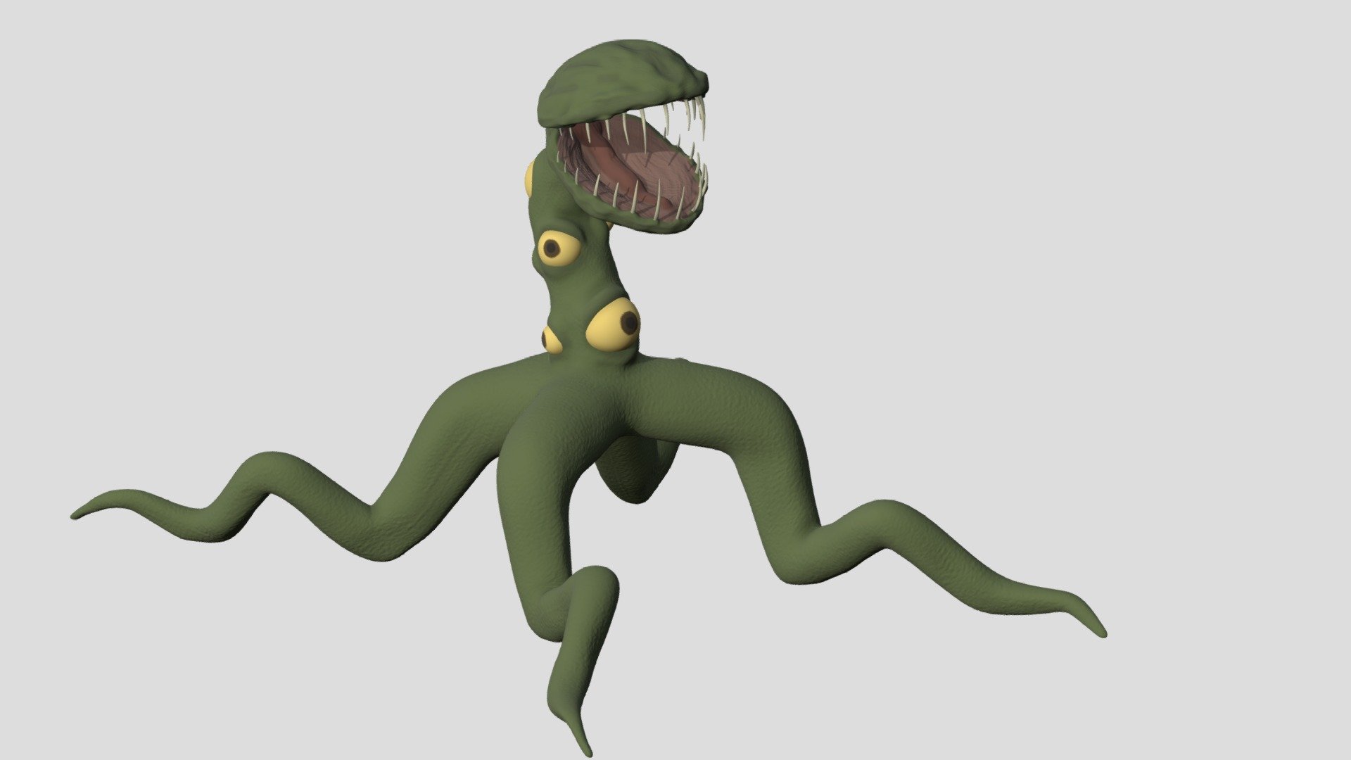 Plant Monster - 3D model by rose (@nextgenrose) [2c74c27] - Sketchfab