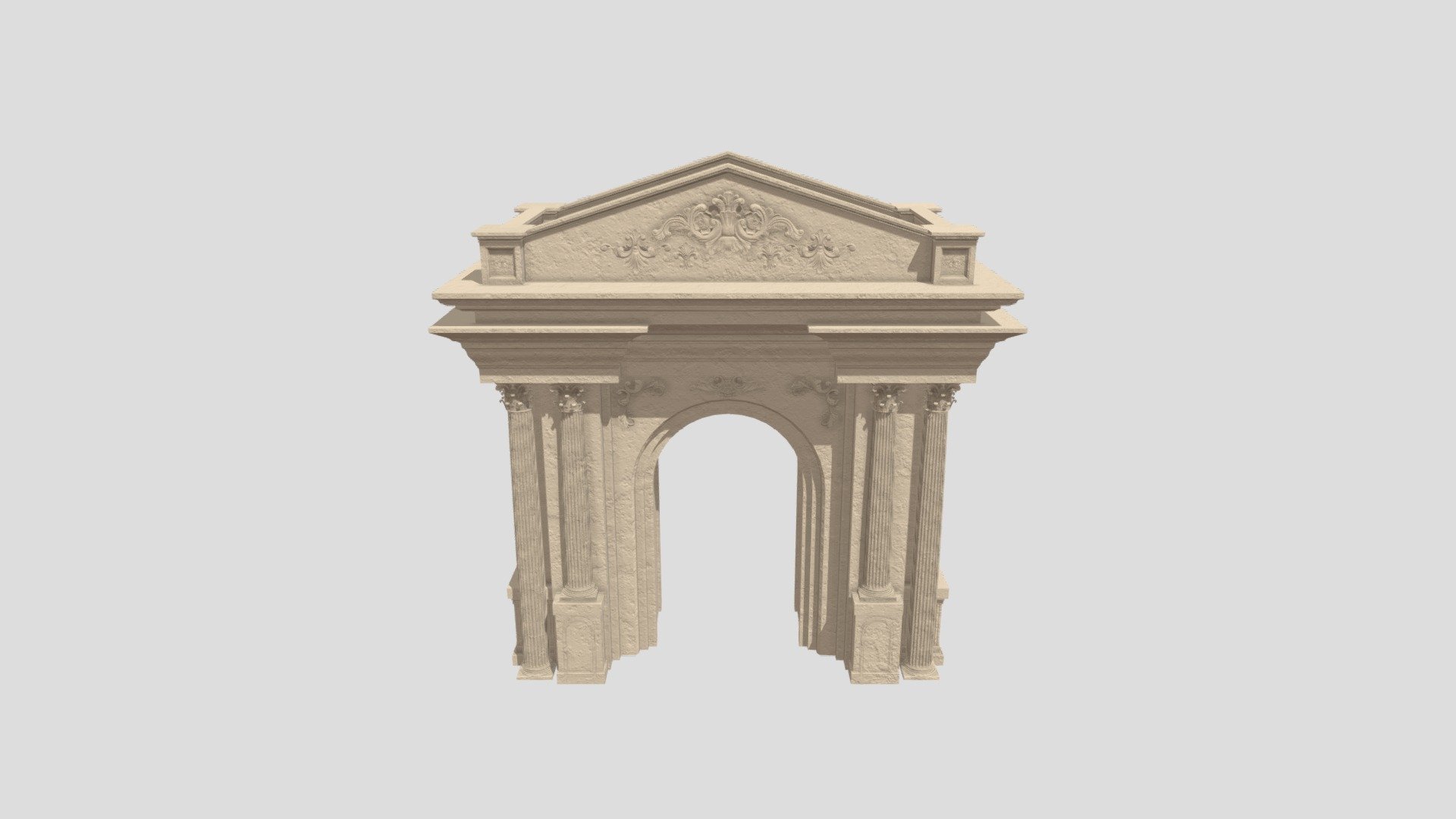 Roman style Gate - 3D model by Daman (@daman18) [2c764ad] - Sketchfab