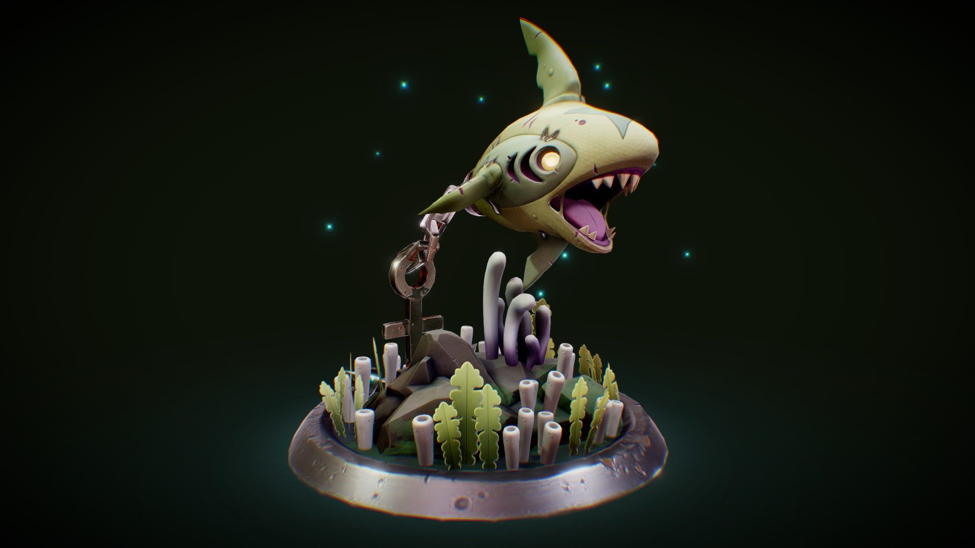 Undead Sharpedo - 3D model by Andy (Pandabox) (@ItsPandaBox) [2c777c7 ...