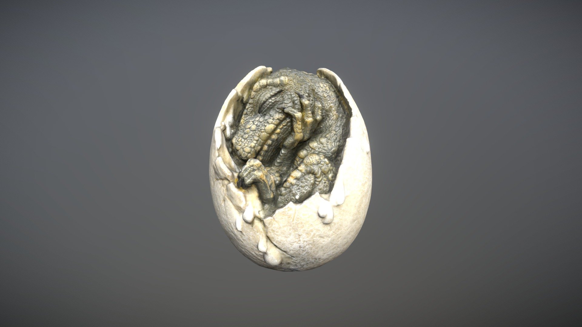 Dragon Egg - 3D model by Heriberto Calderon (@hcalderon.2015) [2c7bd3c ...