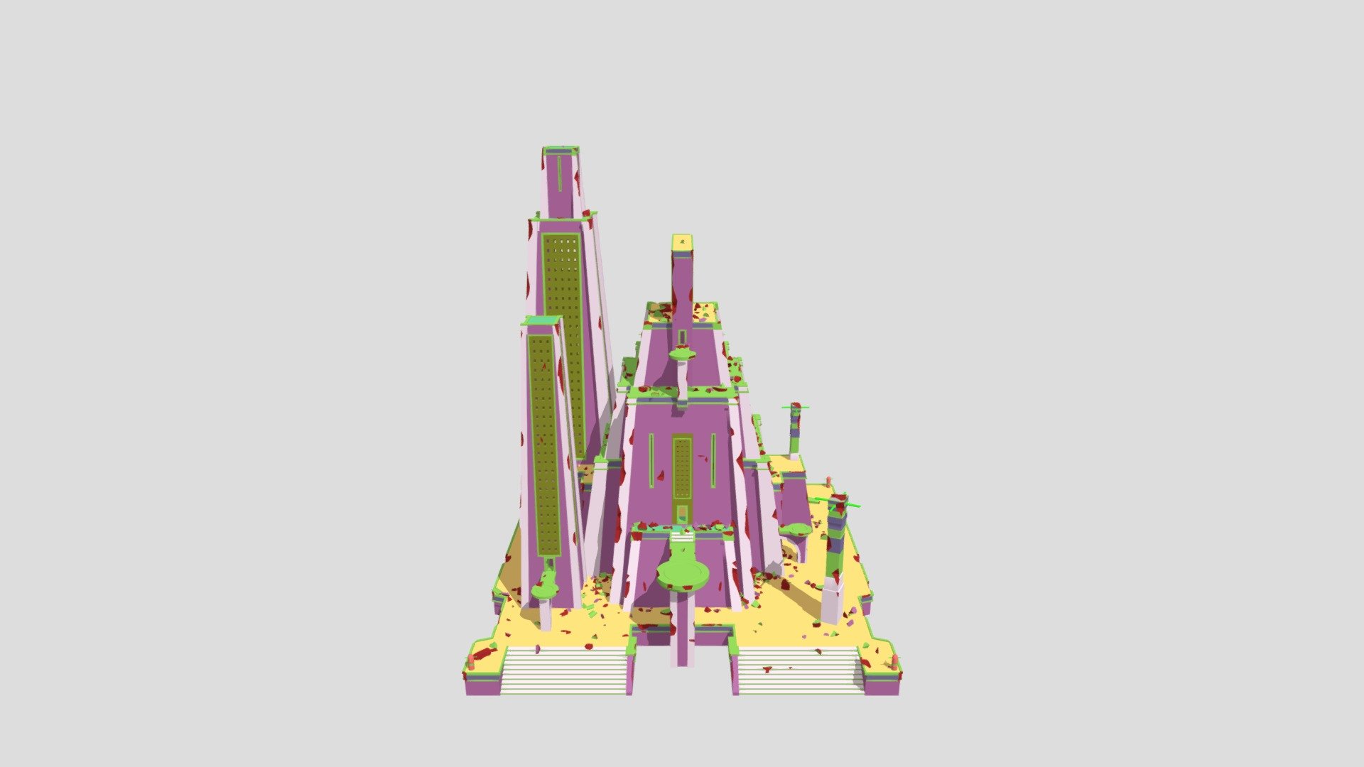 Ancient temple - 3D model by mohamedhussien [2c7ca53] - Sketchfab