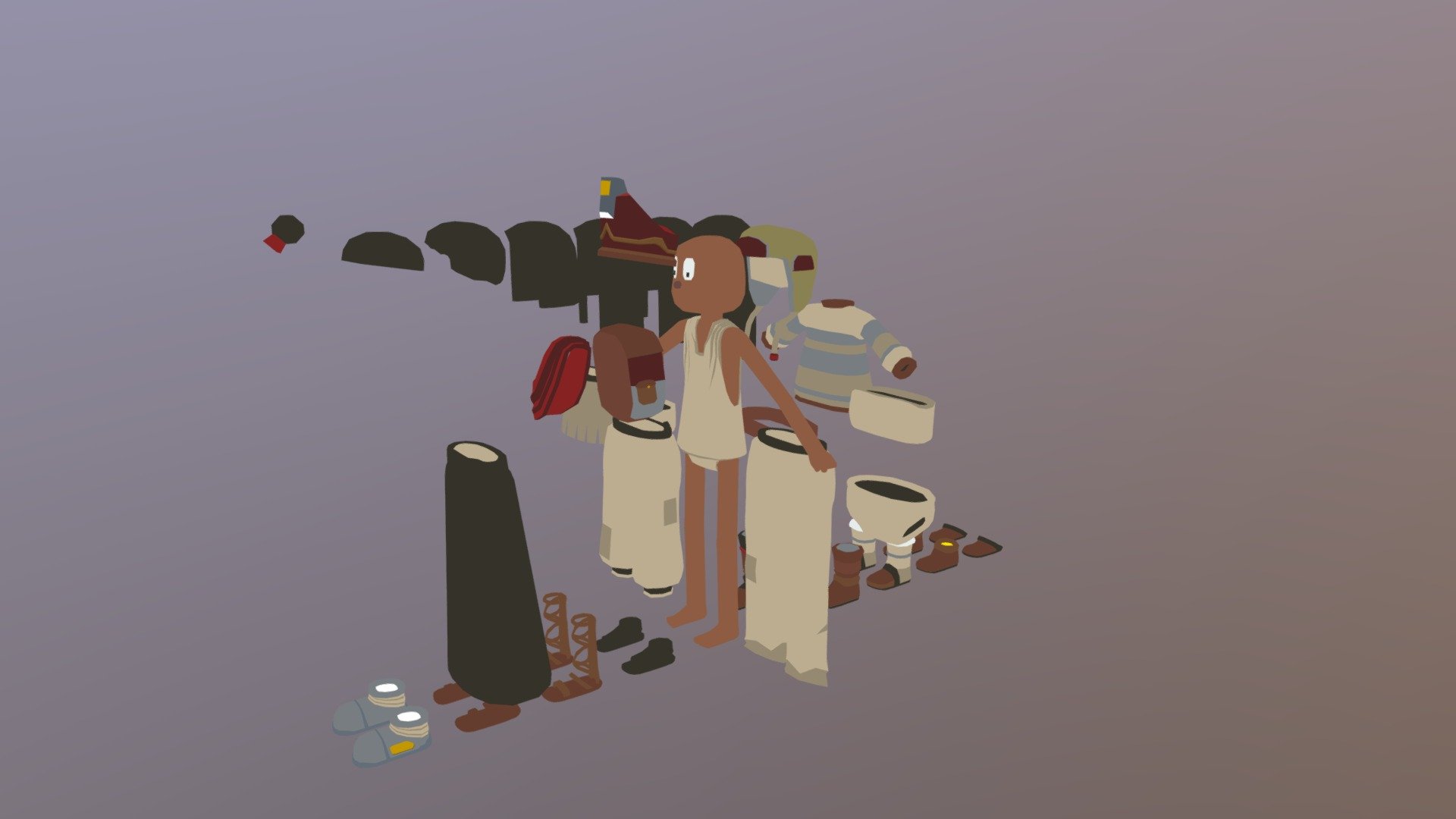 Cloak Character Outfits - 3D model by Joro Interactive (@JW_Indie) [2c7d19f] - Sketchfab