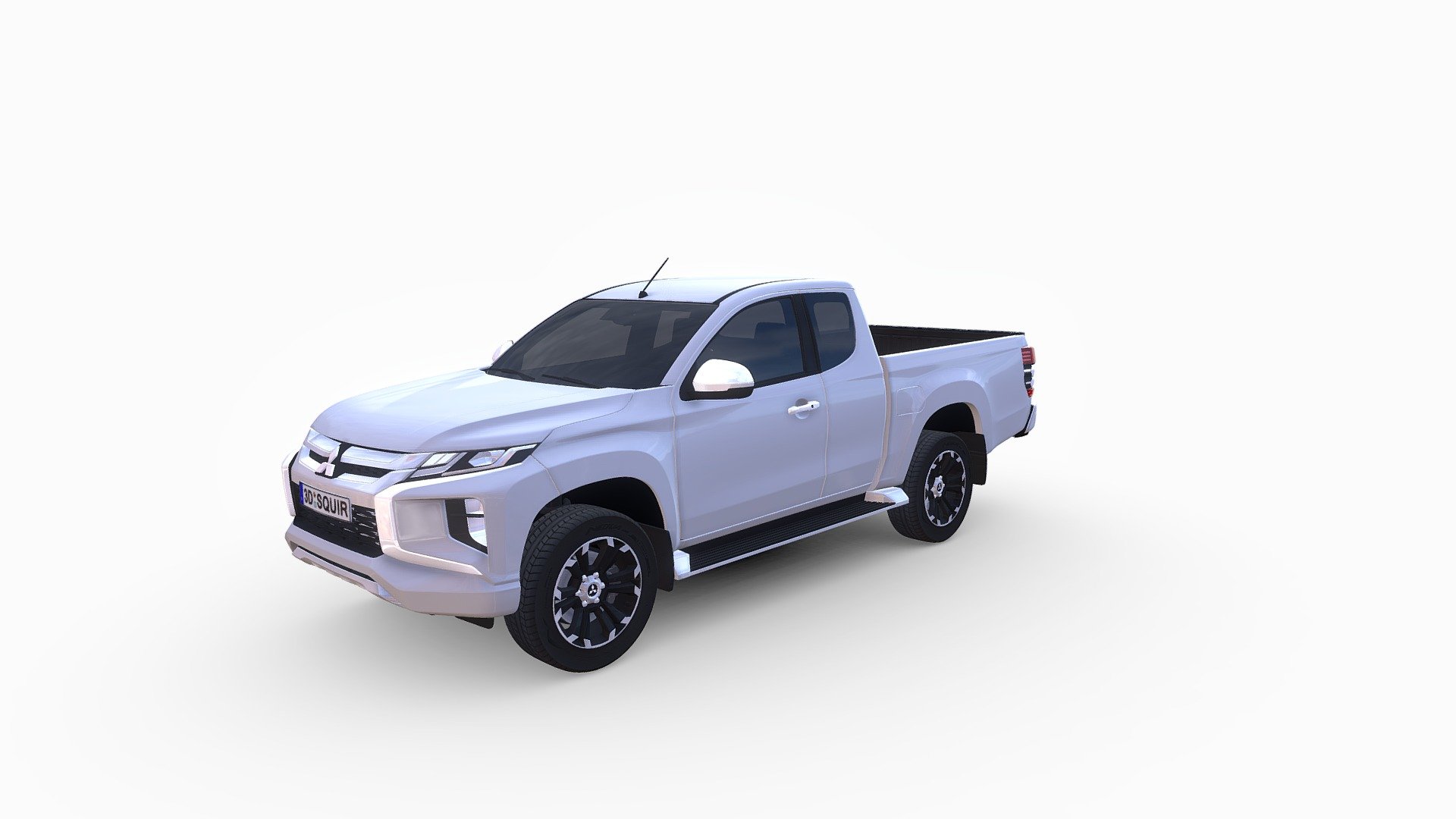Mitsubishi L200 Extended Cab 2019 - Buy Royalty Free 3D model by ...