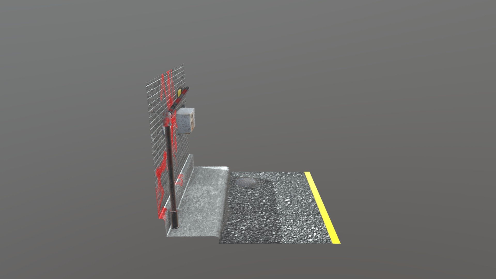 Alley - Download Free 3D model by BrianBarajas [2c7f732] - Sketchfab