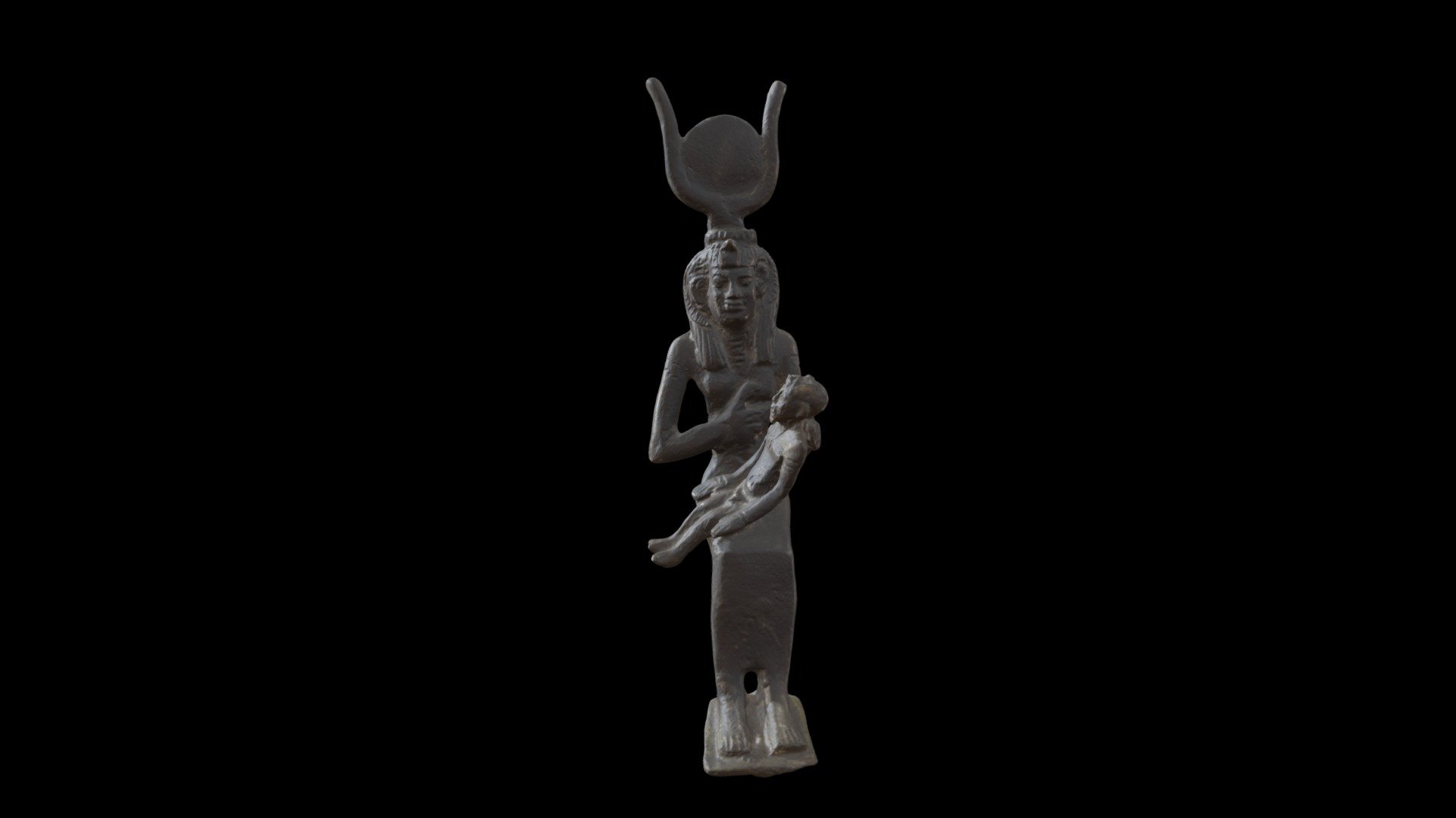 Seated Isis Figure with Child Horus - Download Free 3D model by Harvard ...