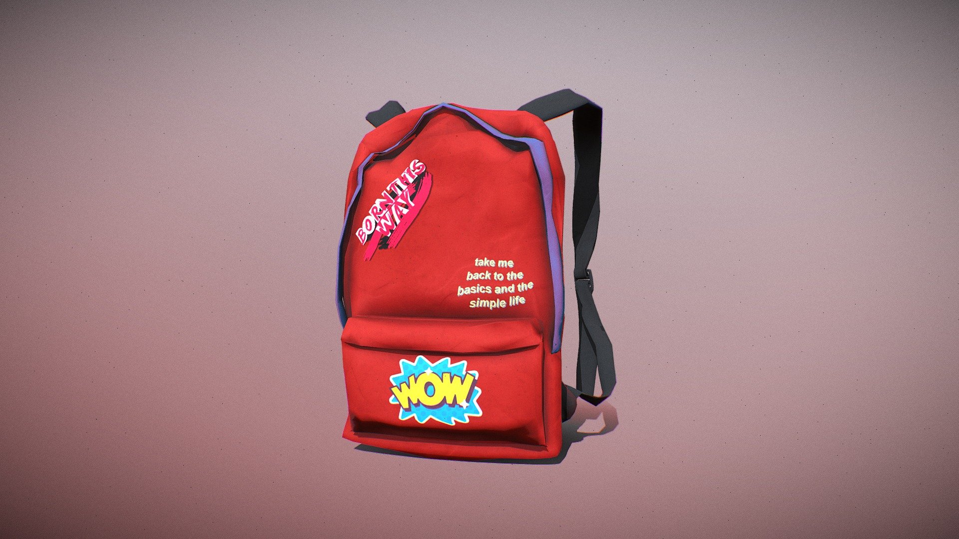 Low poly Bagpack - 3D model by Talha Riaz (@triaz686) [2c820e9] - Sketchfab
