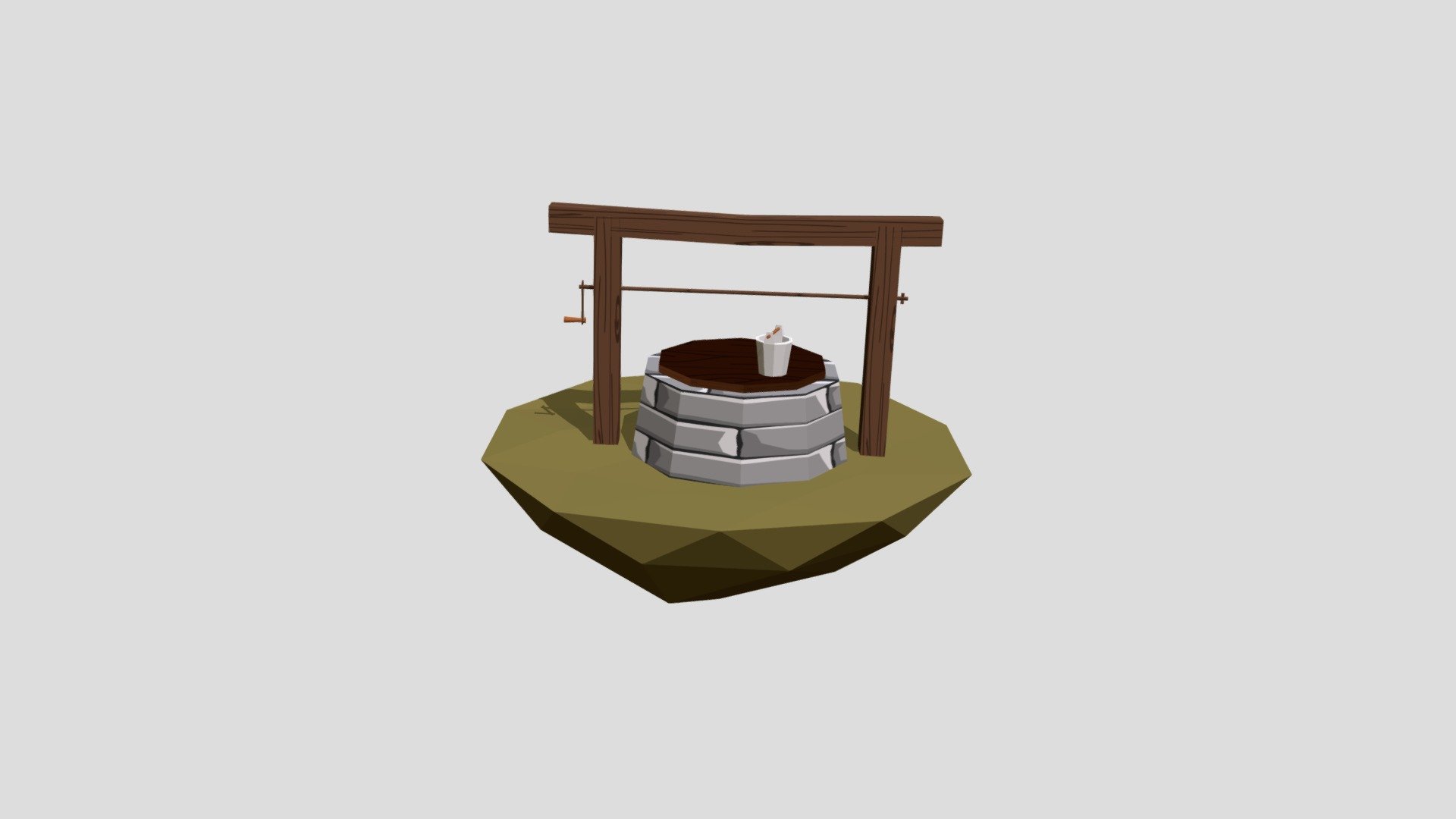 Low Poly Well - Download Free 3D model by digitalgasim [2c82333 ...