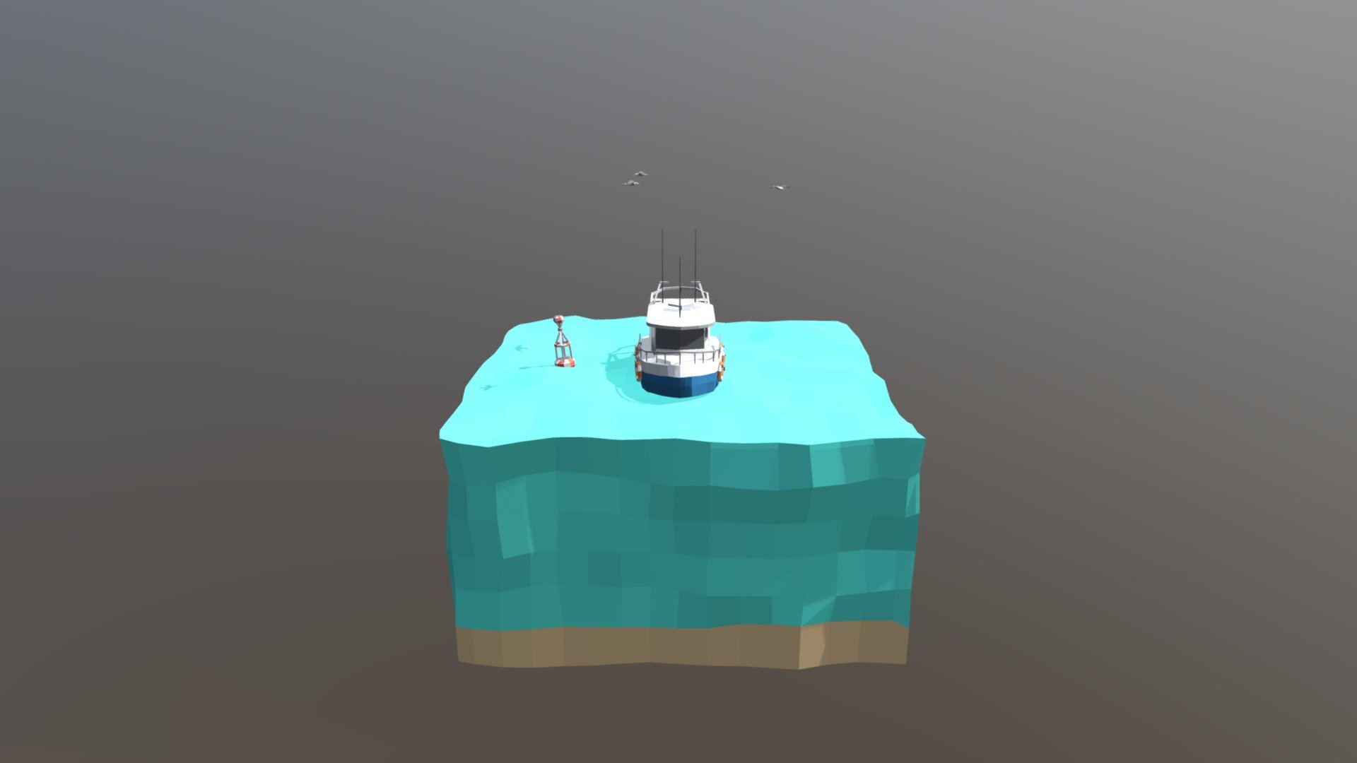Low Poly Diving Scene - Download Free 3D model by Aumentados [2c84a01 ...