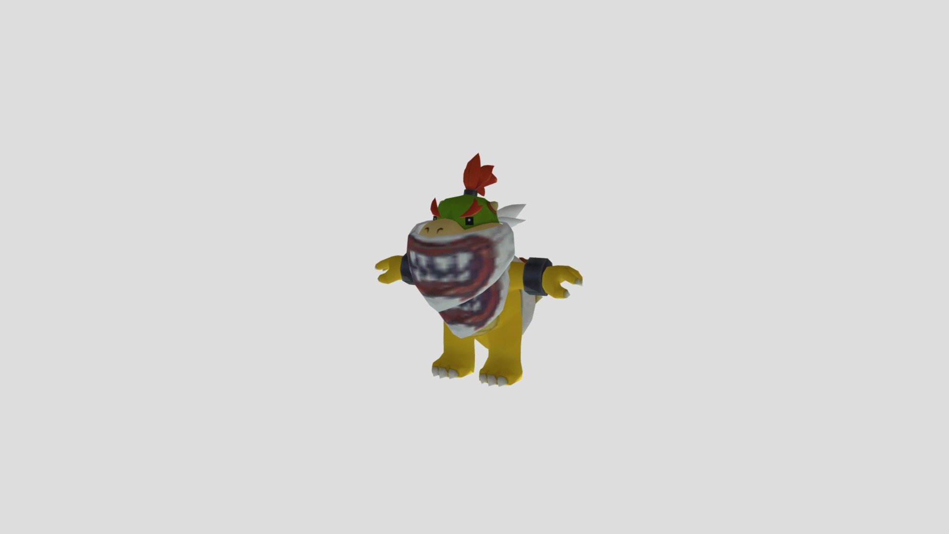 Game Cube - Mario Superstar Baseball - Bowser Jr - Download Free 3D ...