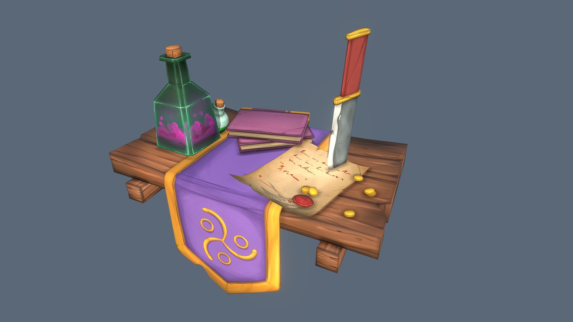 Fantasy Items asset pack - 3D model by MarcRojas [2c8c091] - Sketchfab