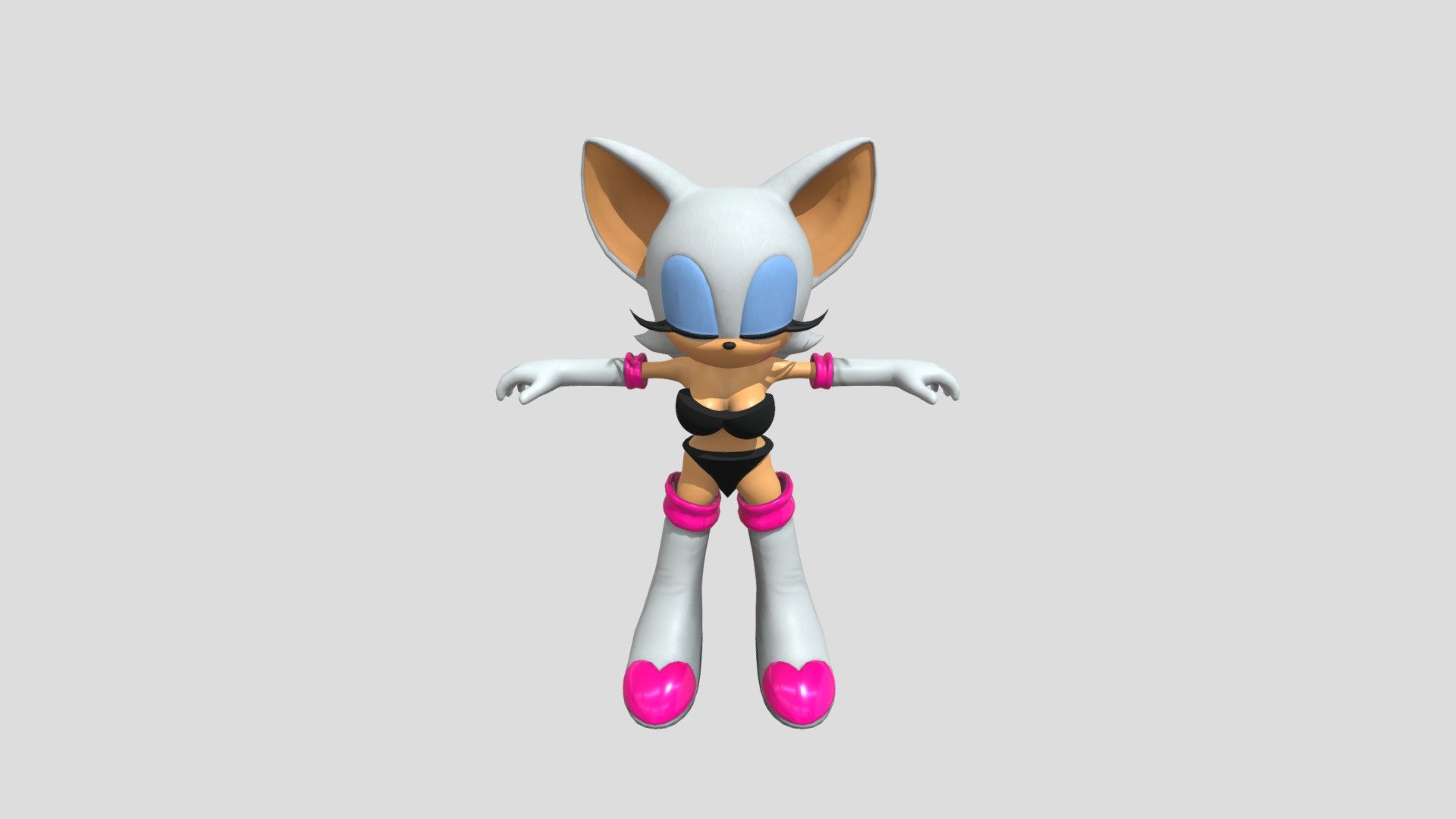 Rouge beach skin - Sonic Brawl 3D - Download Free 3D model by ...