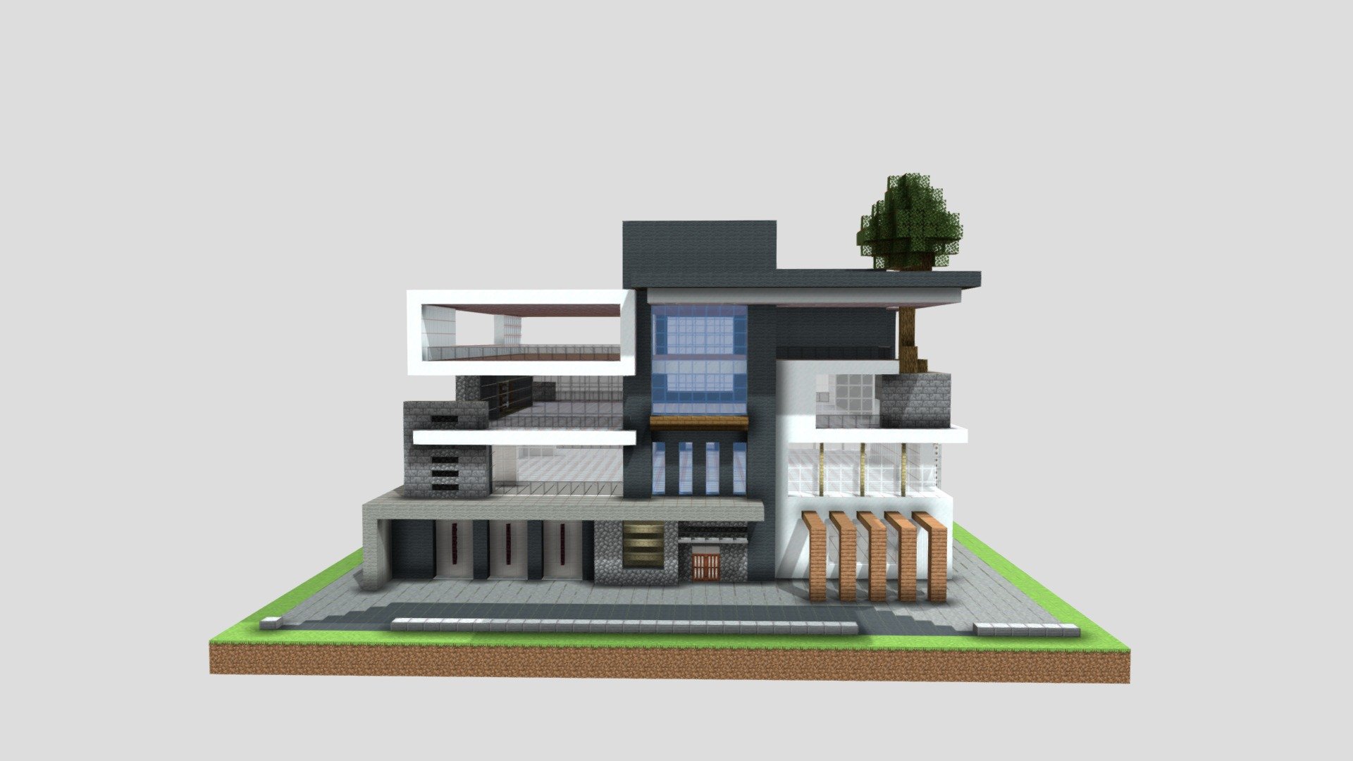 Minecraft Modern House - Download Free 3D model by jar (@jar9th ...