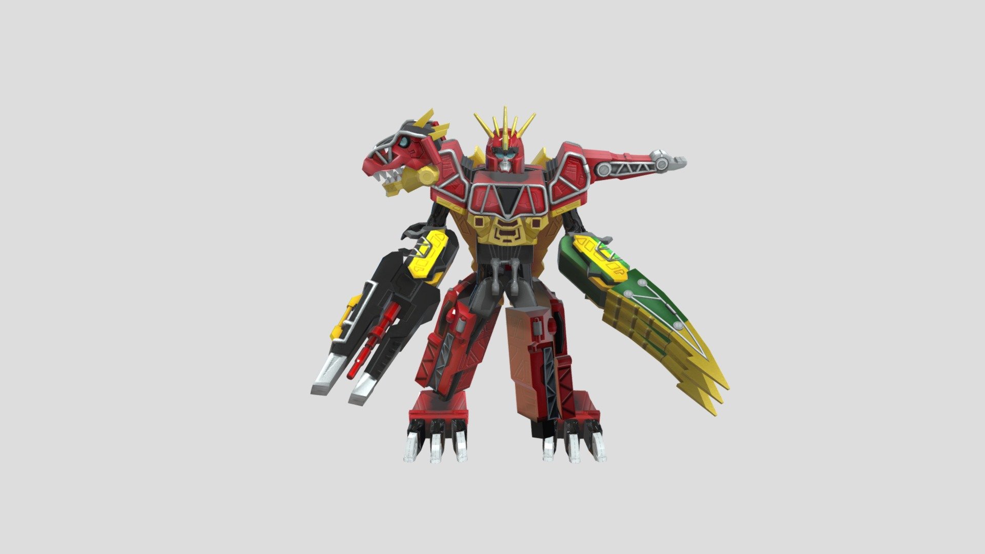 Megazord - Download Free 3D model by mike69420 [2c90071] - Sketchfab