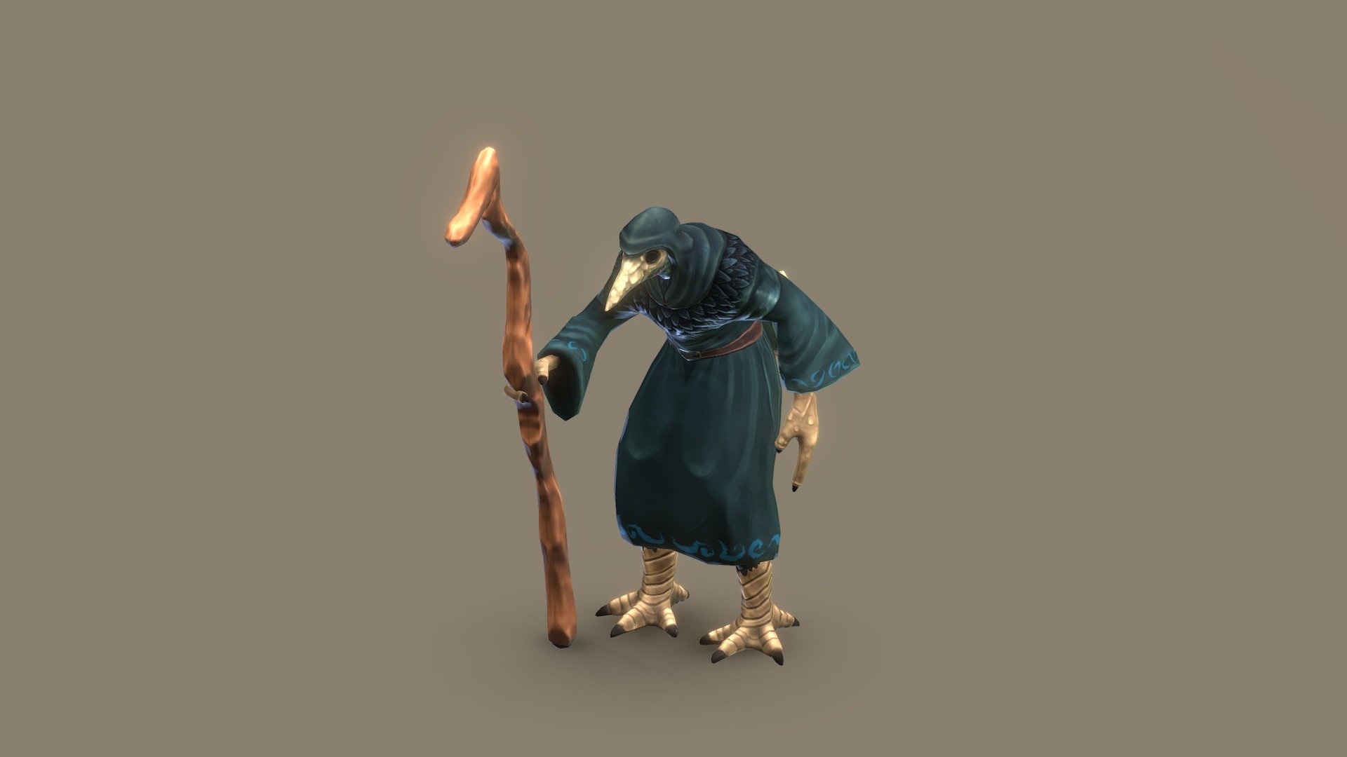 Stylized Crow Mage - 3D model by Thiago Allan (@solsoleil) [2c90c1e ...