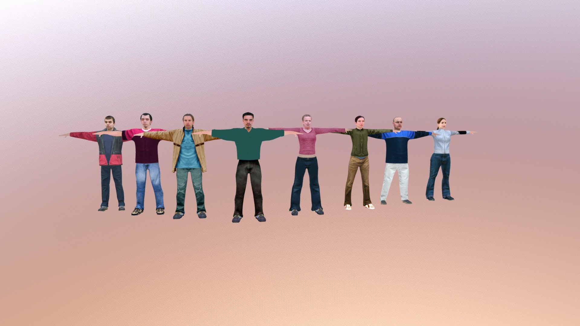 Realistic Human Models Megapack - Buy Royalty Free 3D model by angupte ...