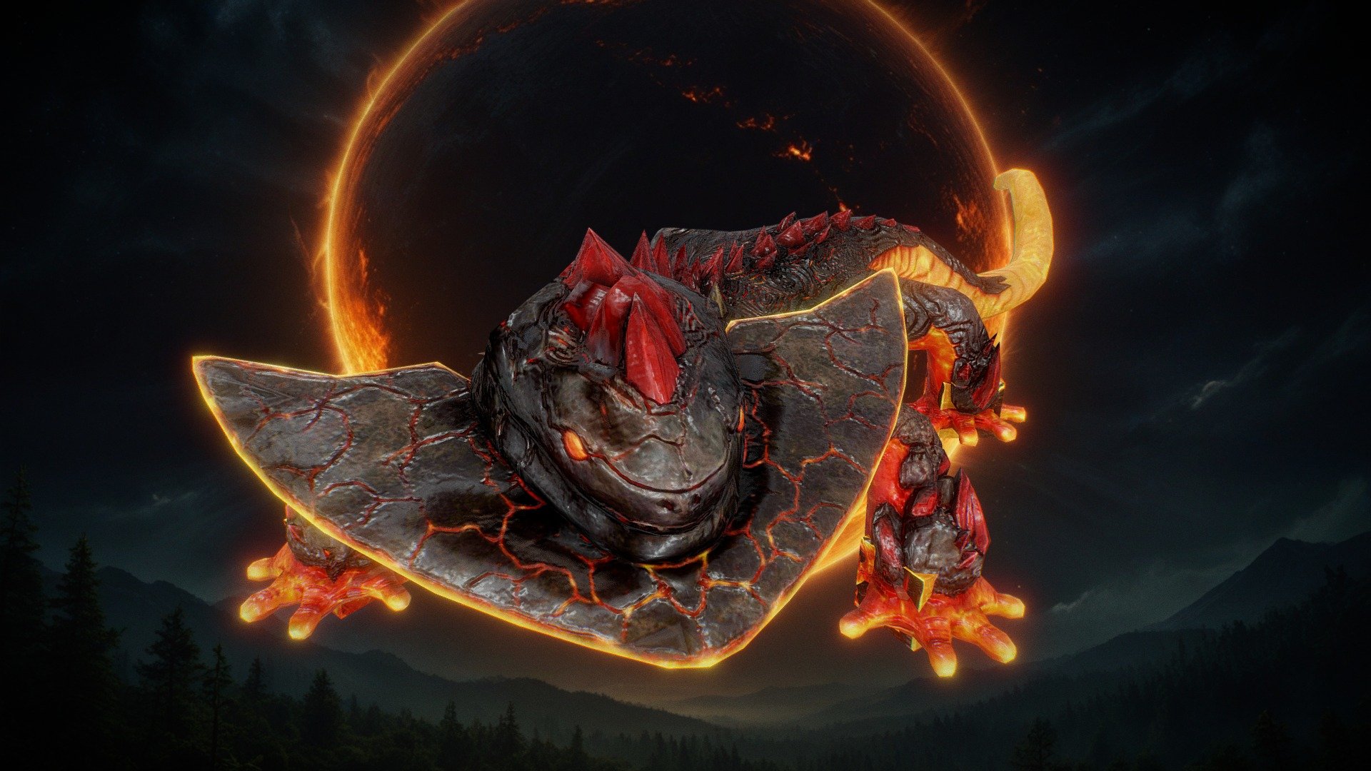 Inferno Salamander - Buy Royalty Free 3D model by Luna Studio ...