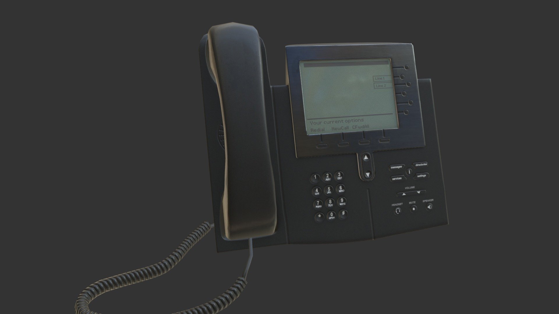 IP Phone - 3D model by greggdaly [2c95aa0] - Sketchfab