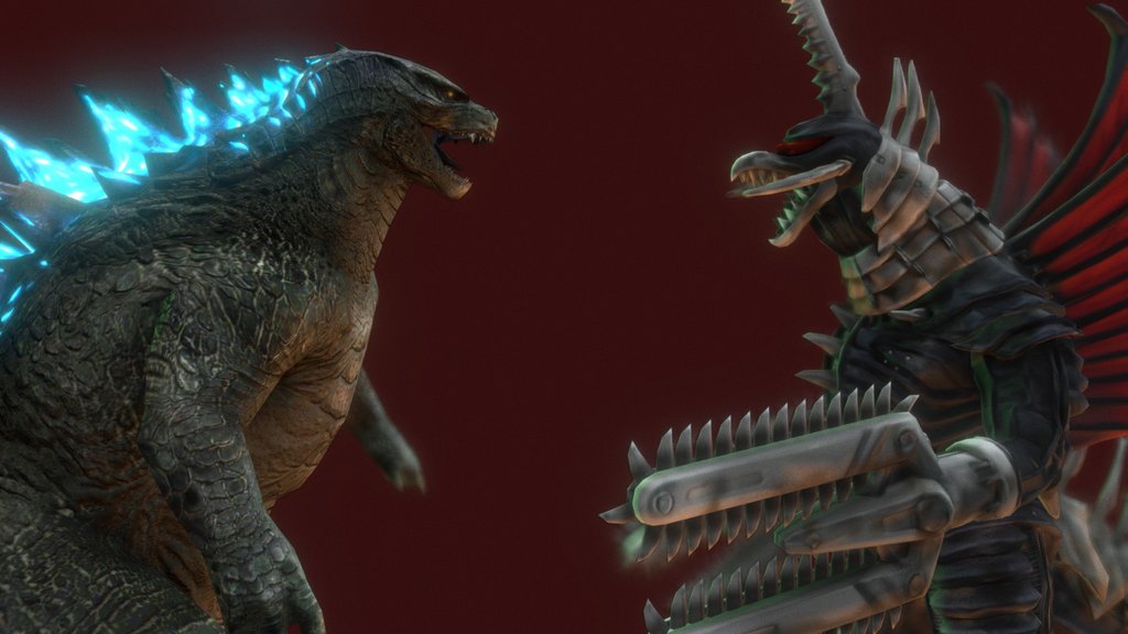 godzilla 3d model - A 3D model collection by aidanbalzli - Sketchfab