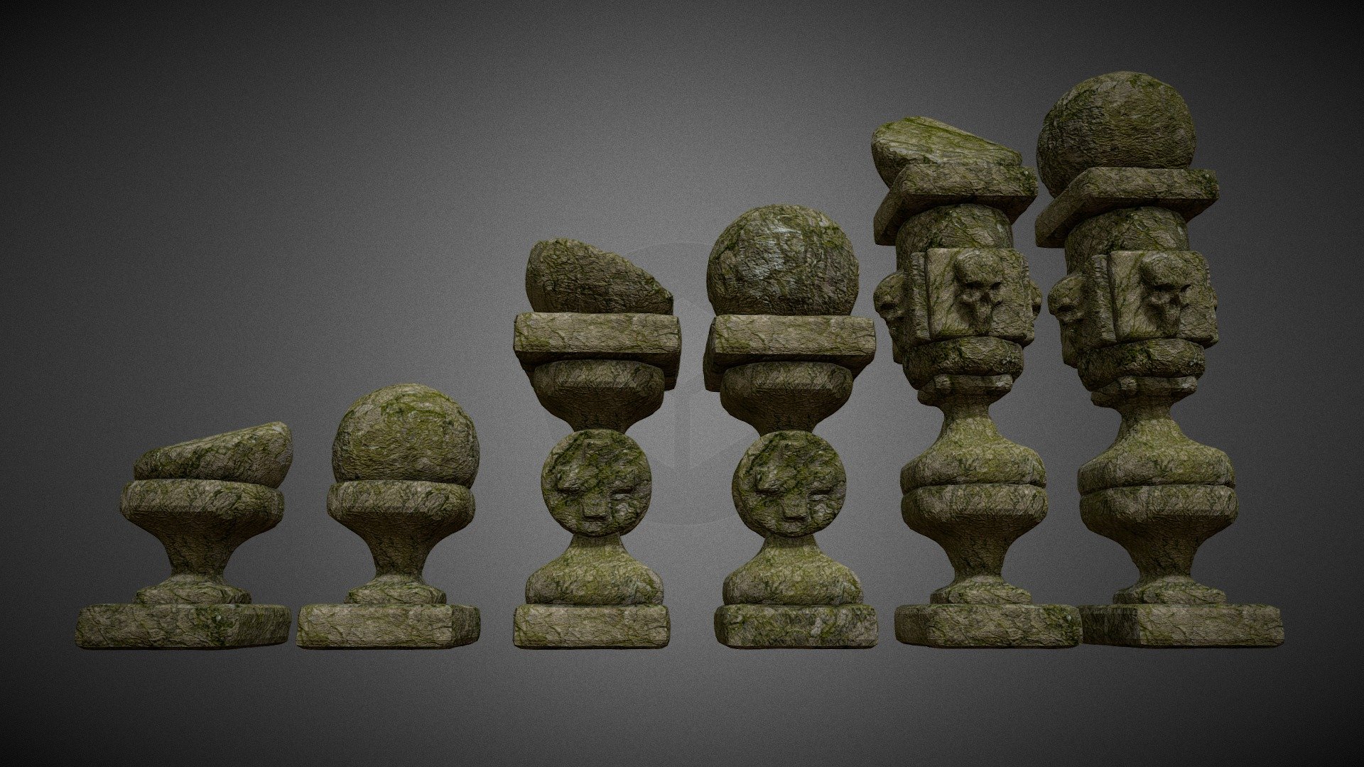 Medieval Stone Columns - Buy Royalty Free 3D model by @blue.blender ...