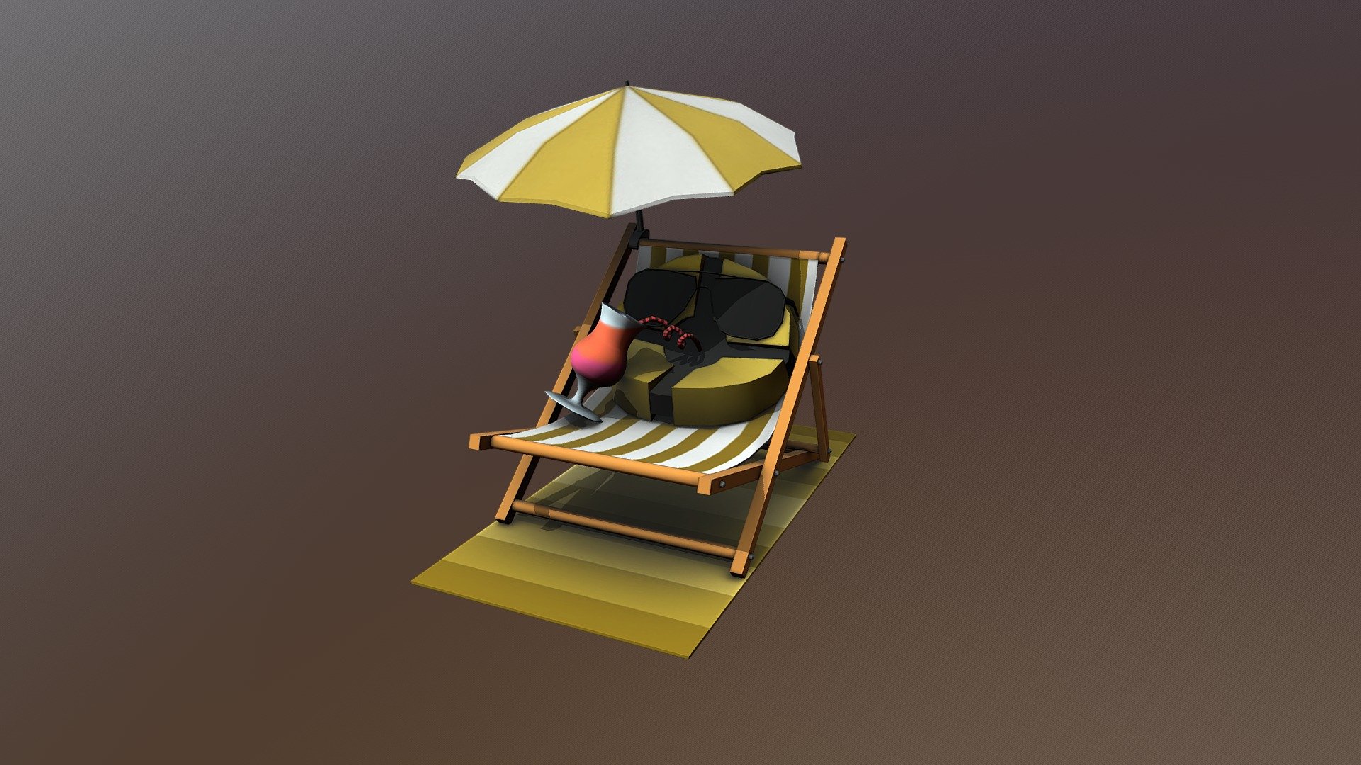 The Beach Bum - Download Free 3D model by Macwithav [2c9a48a] - Sketchfab