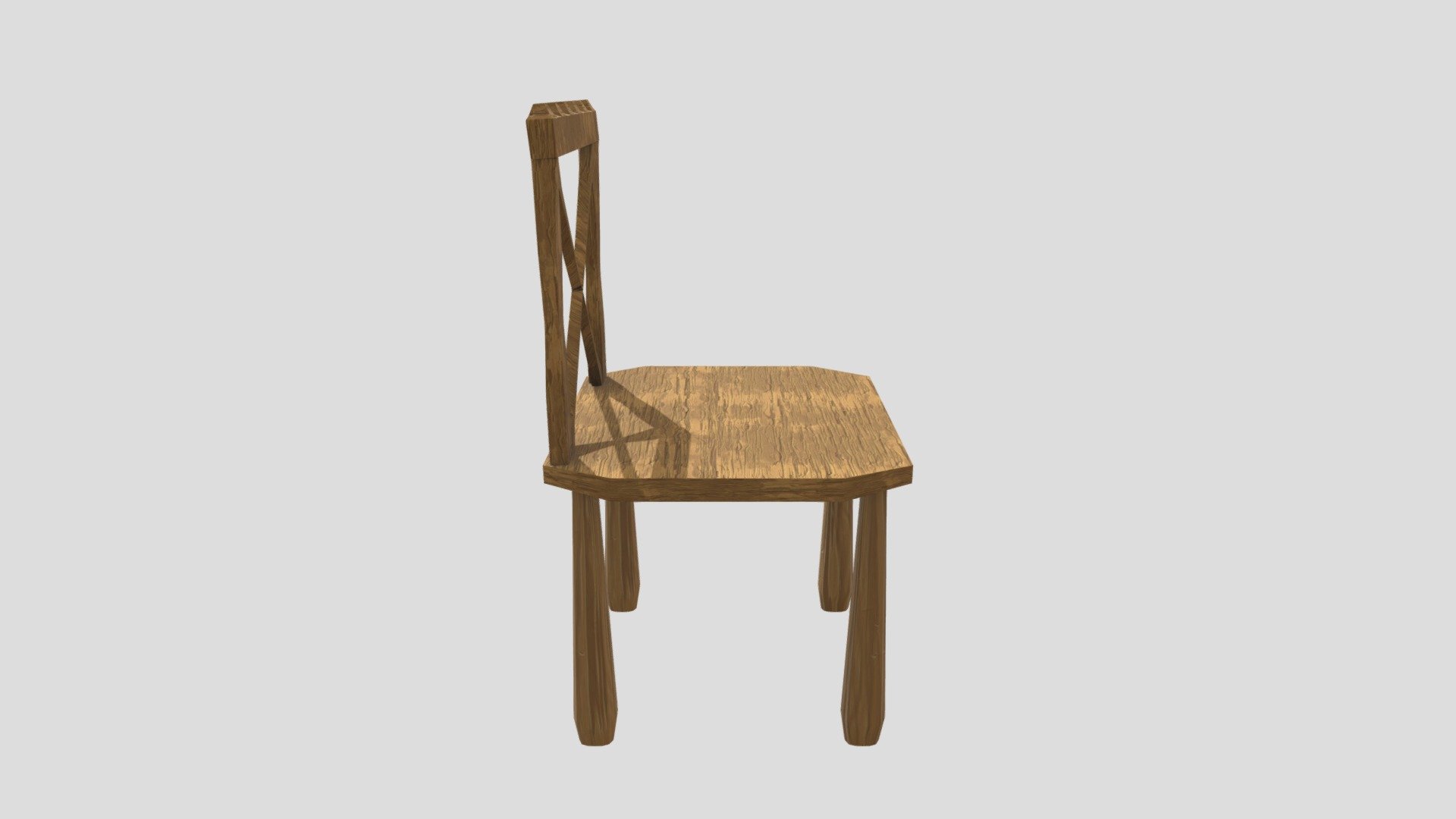 Wood Chair - 3D model by Notxamer [2ca0865] - Sketchfab