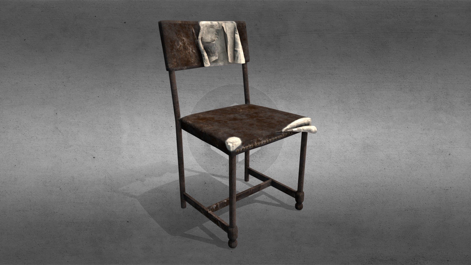 Old Scratched Chair - Buy Royalty Free 3D model by ulenspy [2ca0f07 ...