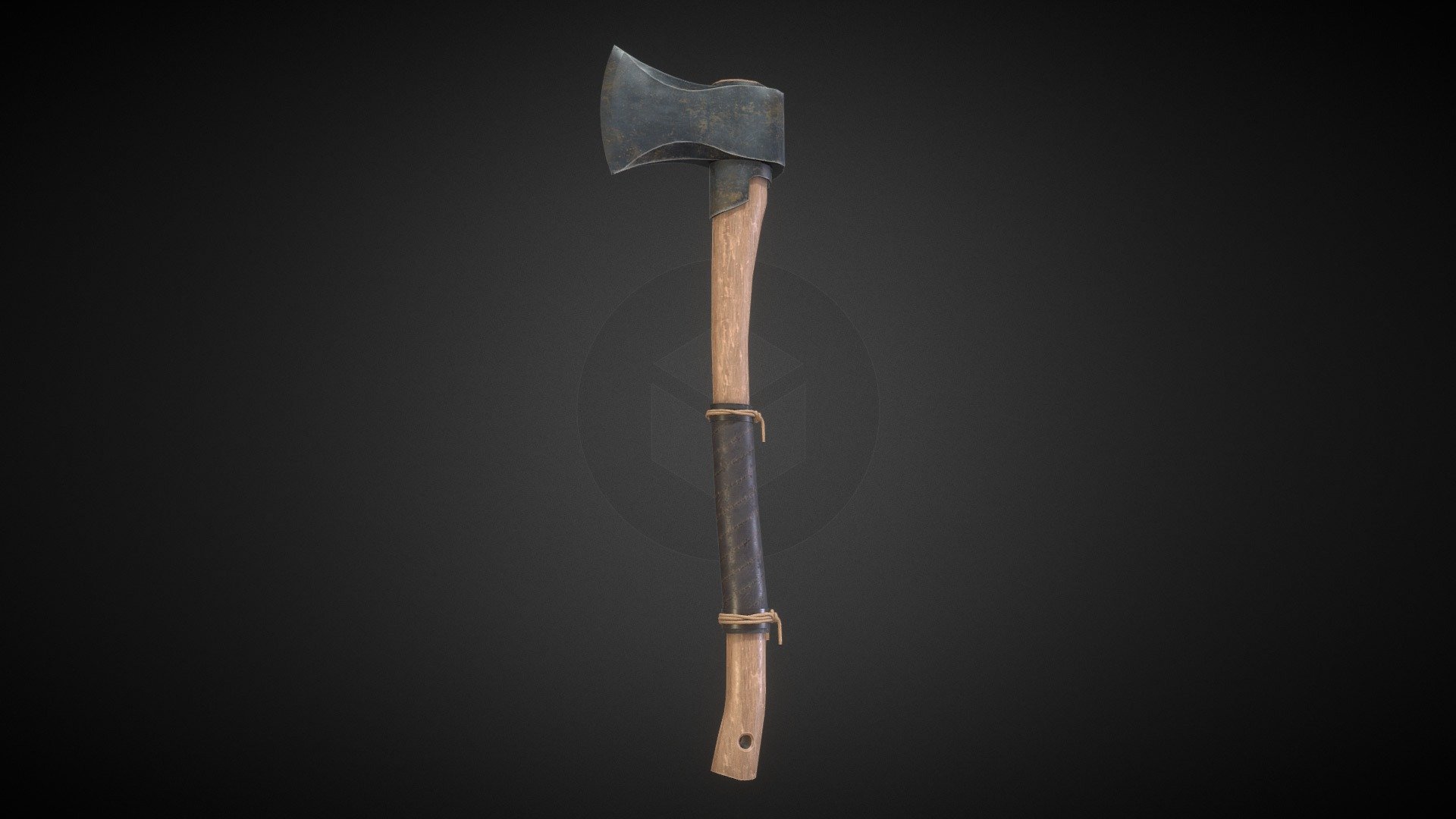 Axe With Leather Wrap - Download Free 3D model by FarshadGhorbannezhad ...